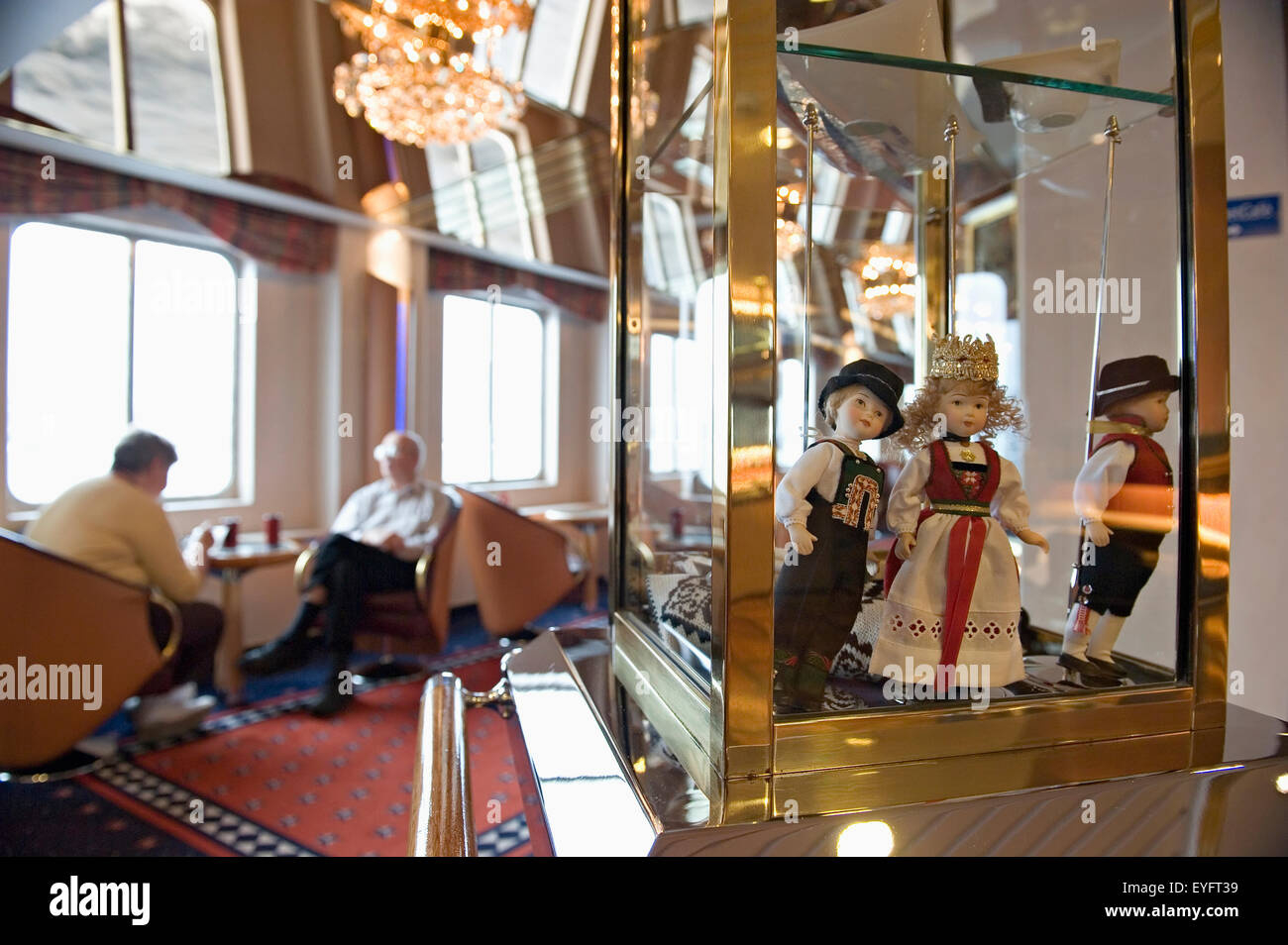 Doll souvenirs onboard Hurtigruten ship MS Nordlys; Norway Stock Photo ...