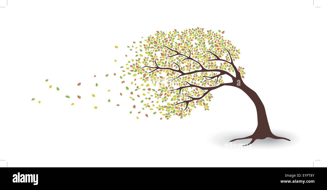 Leaf storm Stock Vector Images - Alamy