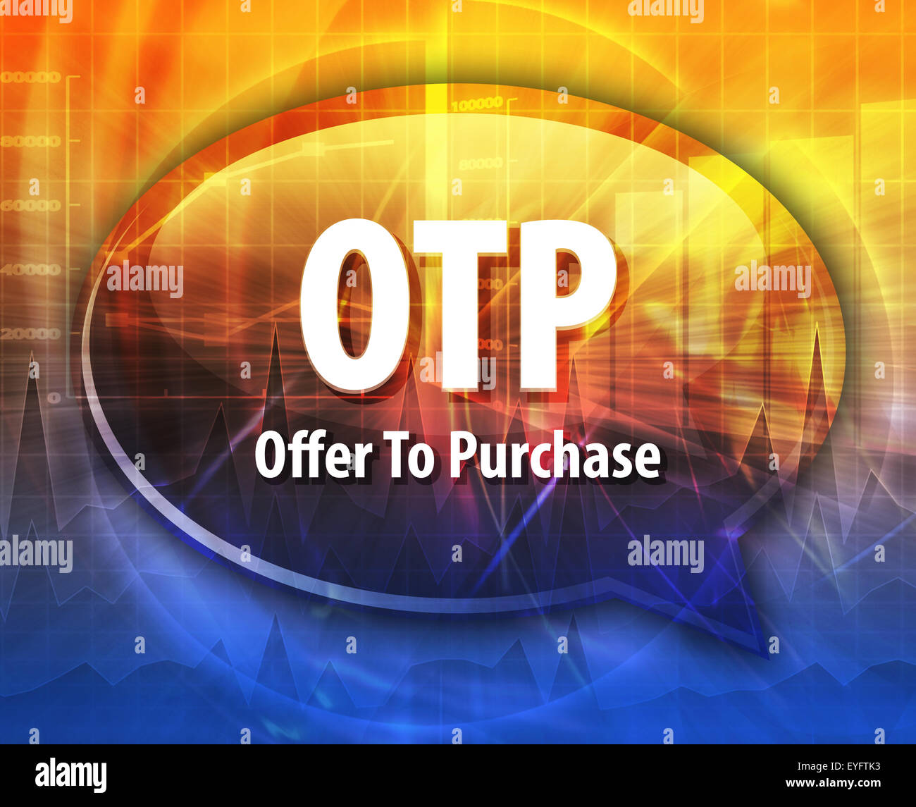 word speech bubble illustration of business acronym term OTP Offer To ...