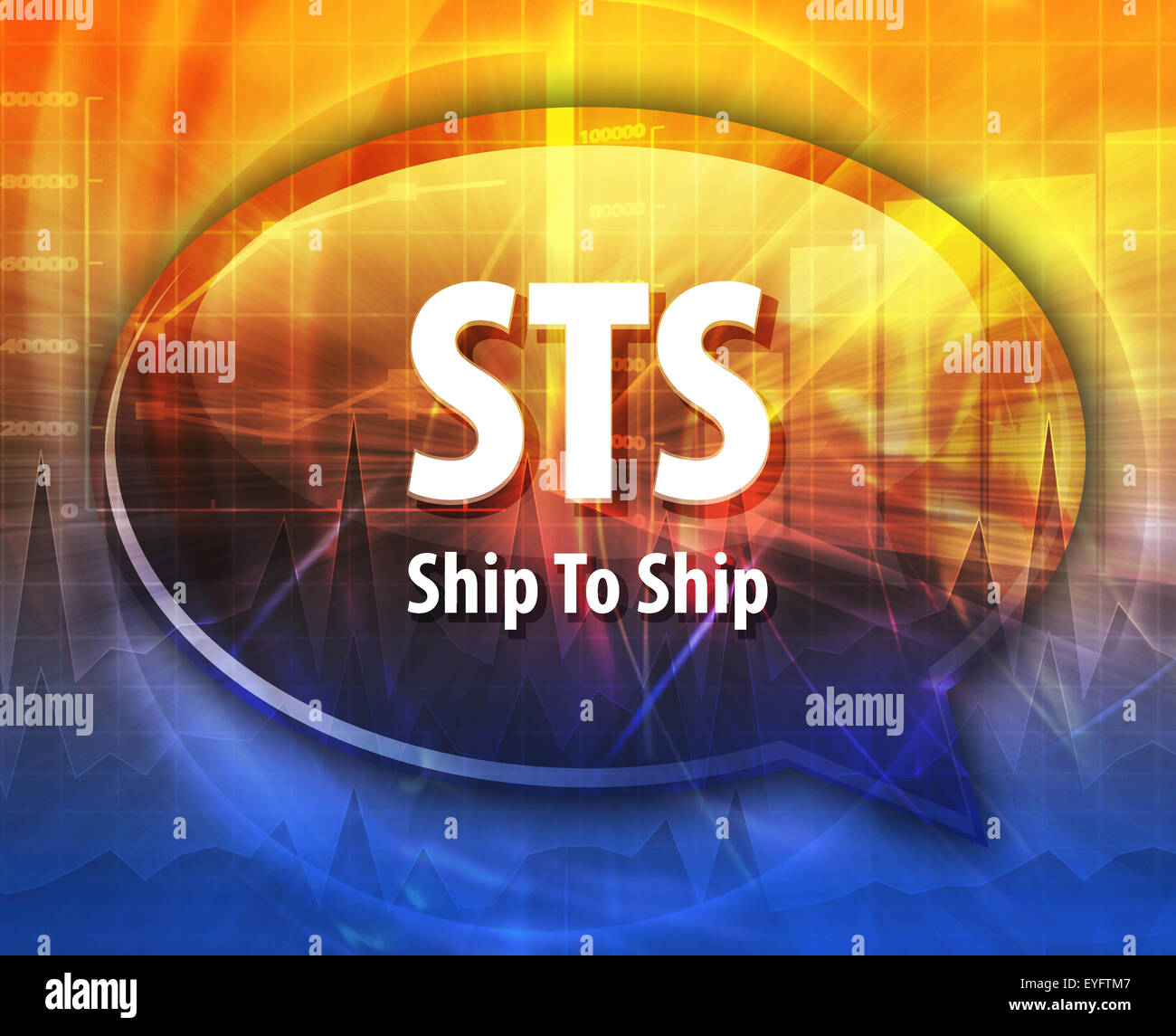 word speech bubble illustration of business acronym term STS Ship To ...