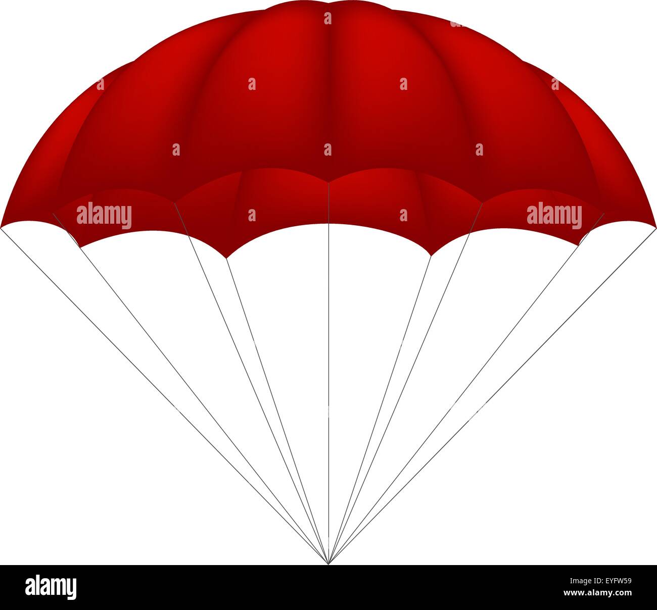 Parachute in red design Stock Vector Image & Art - Alamy