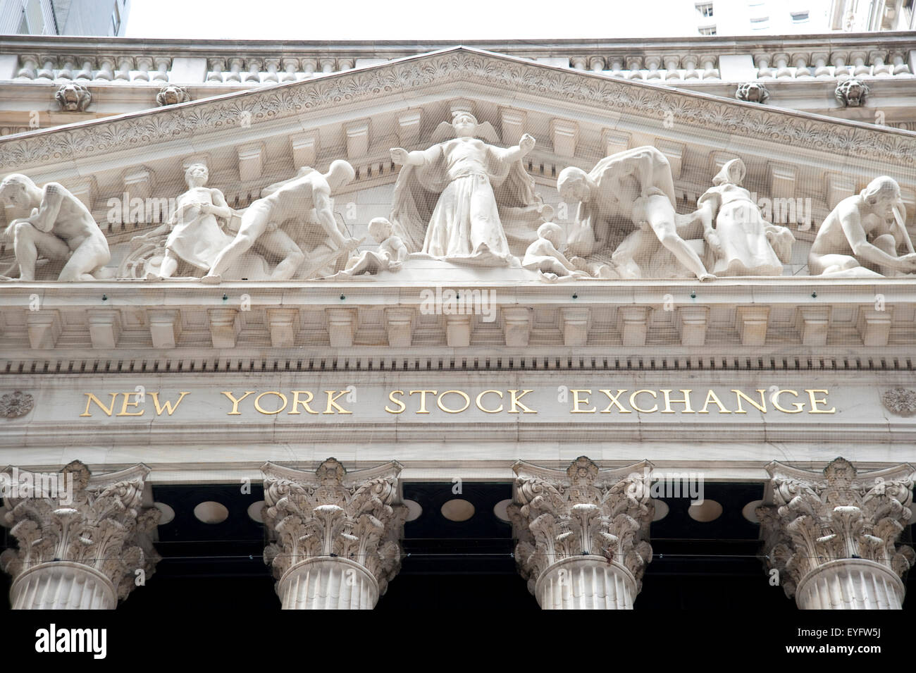 Wall Street, Financial District, Manhattan, New York, Usa Stock Photo ...