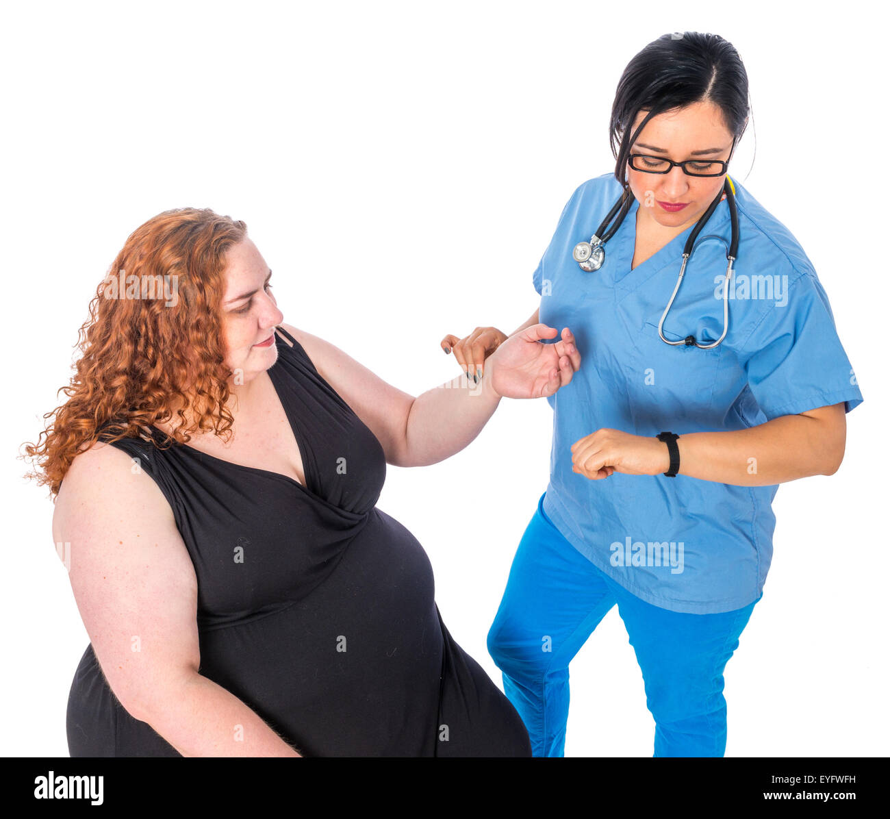 Nurse taking care patient in hi-res stock photography and images - Alamy