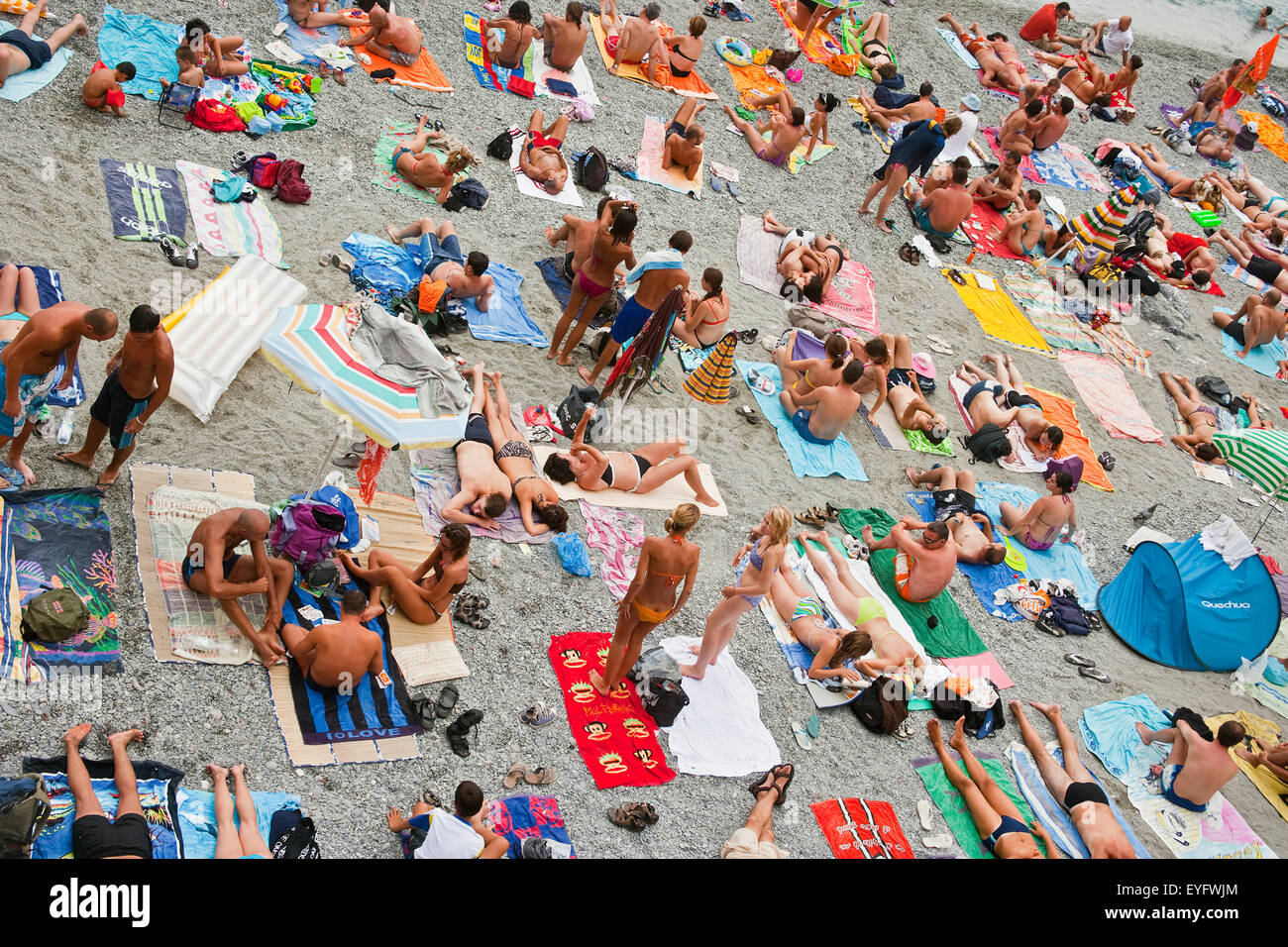 Italian Riviera Beach Women High Resolution Stock Photography and ...