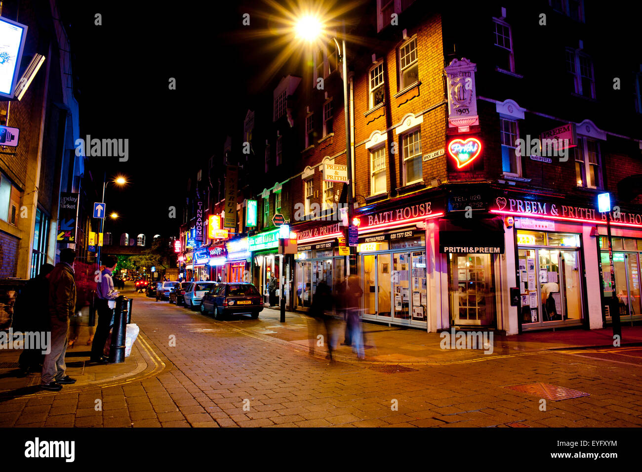Brick lane night london hi-res stock photography and images - Alamy