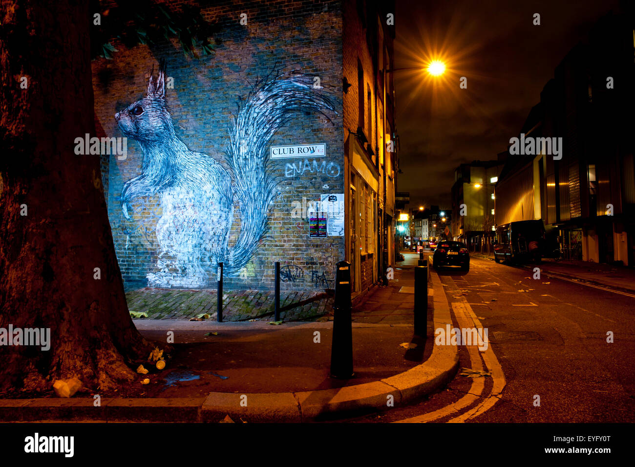 Streer Art By Belgian Artist Roa Painted On A Wall In East London ...
