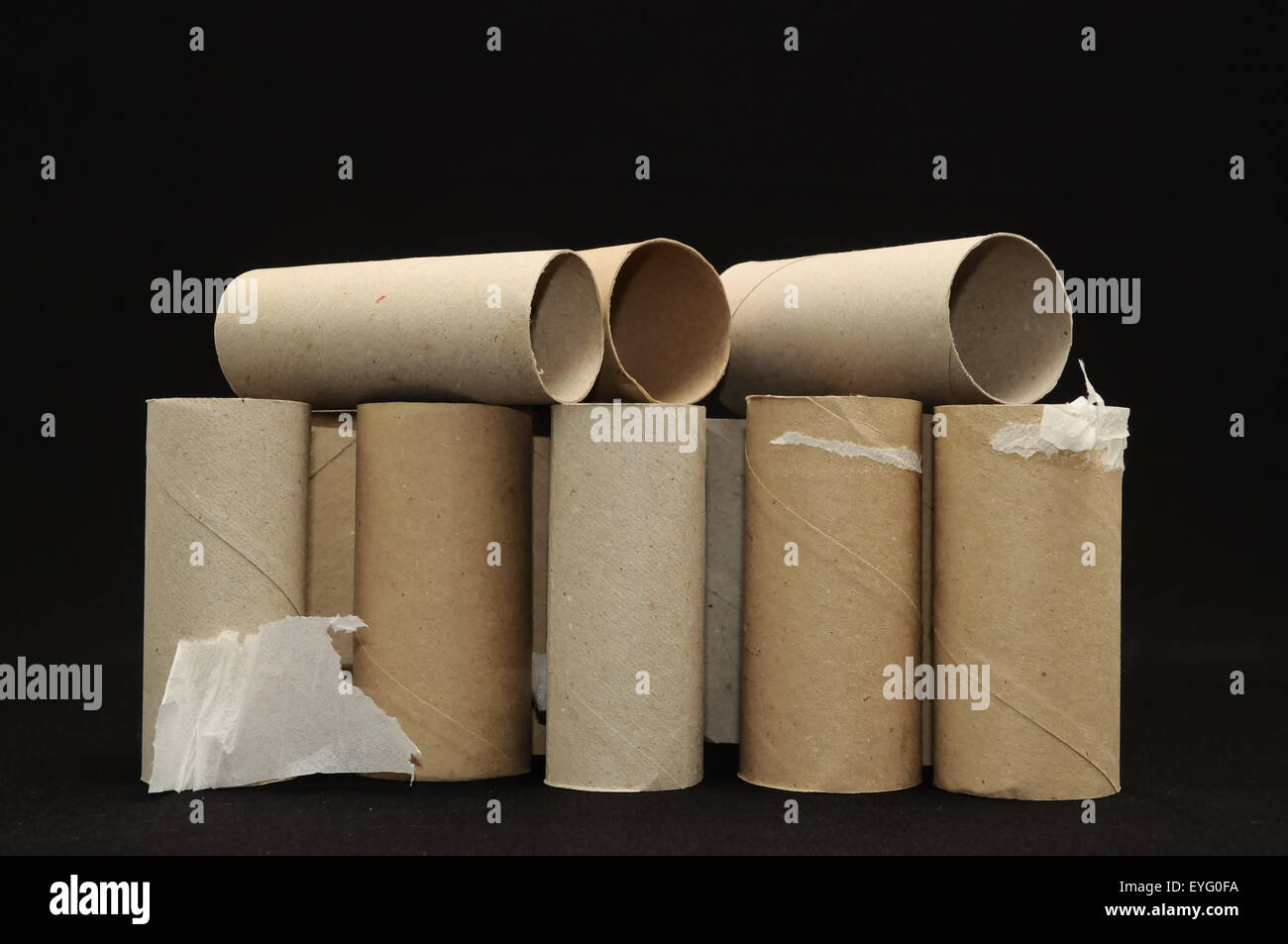 Empty Toilet Paper Roll Stock Photo - Alamy