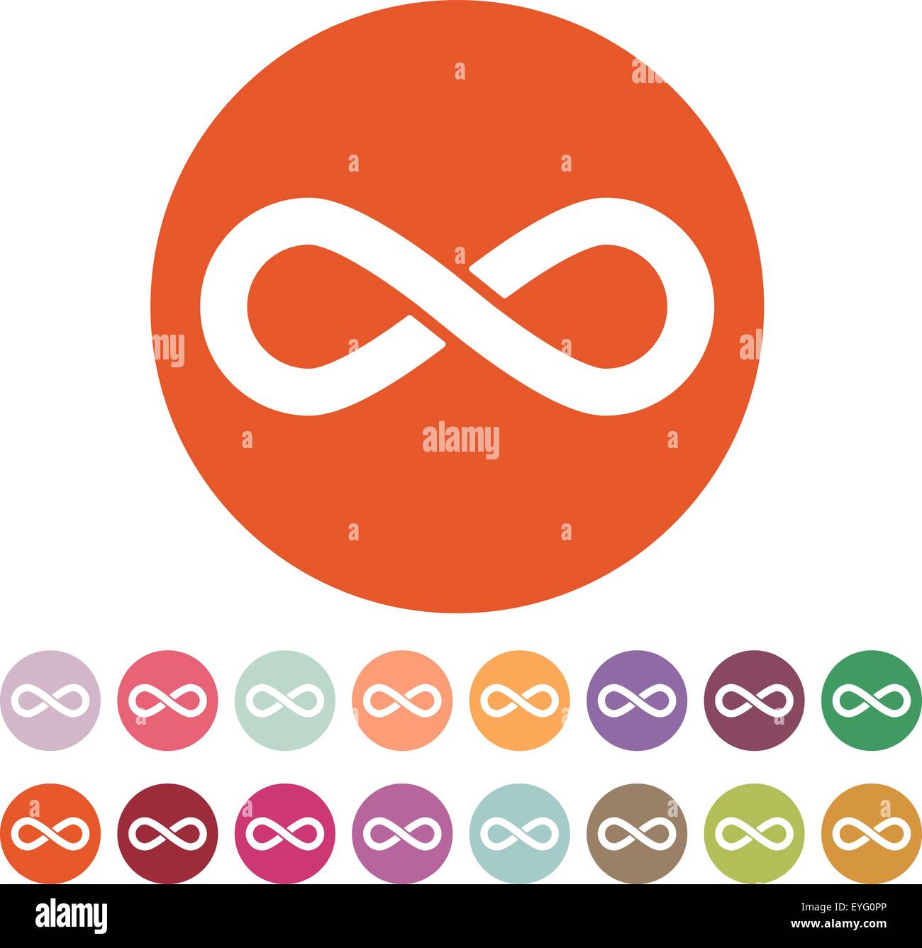 The infinity icon. Infinity symbol. Flat Stock Vector Image & Art - Alamy