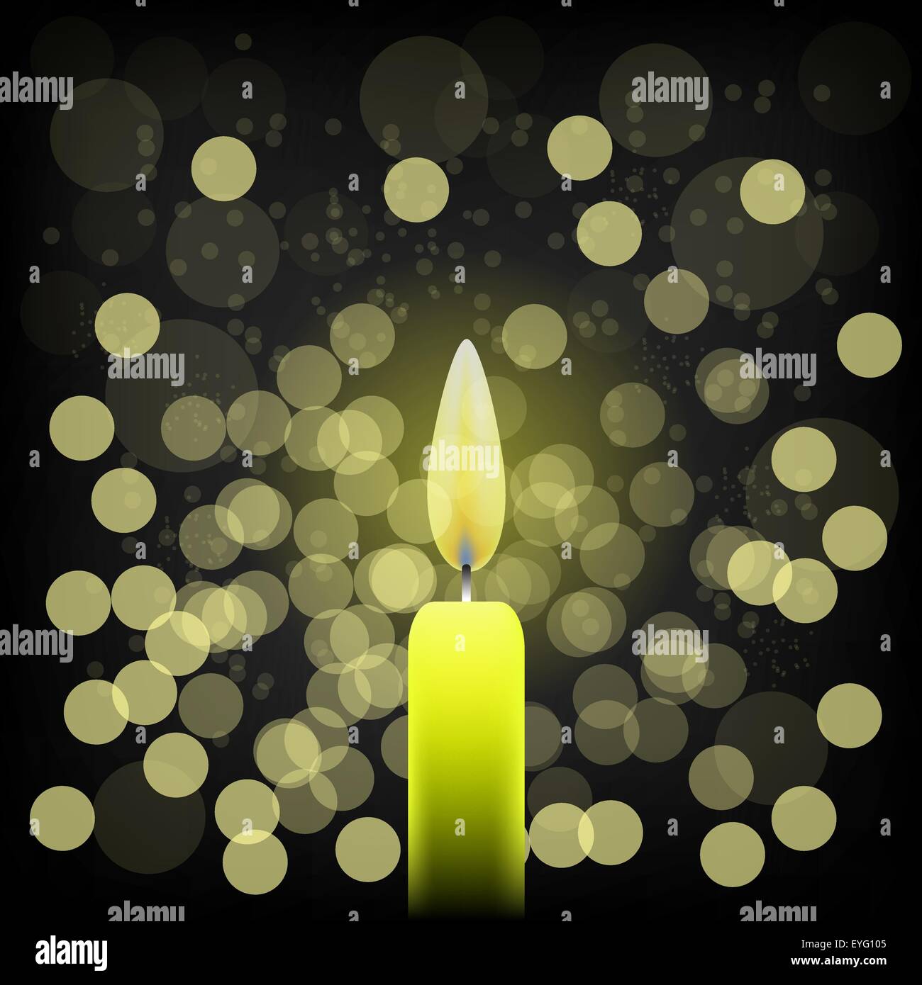 Candle blurred background Stock Vector Images - Alamy