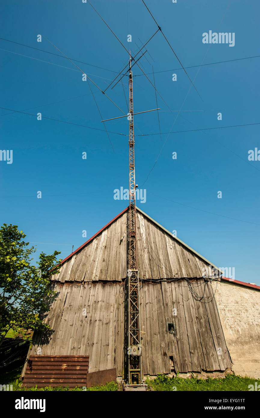 Amateur Radio station in north-eastern Poland Stock Photo - Alamy
