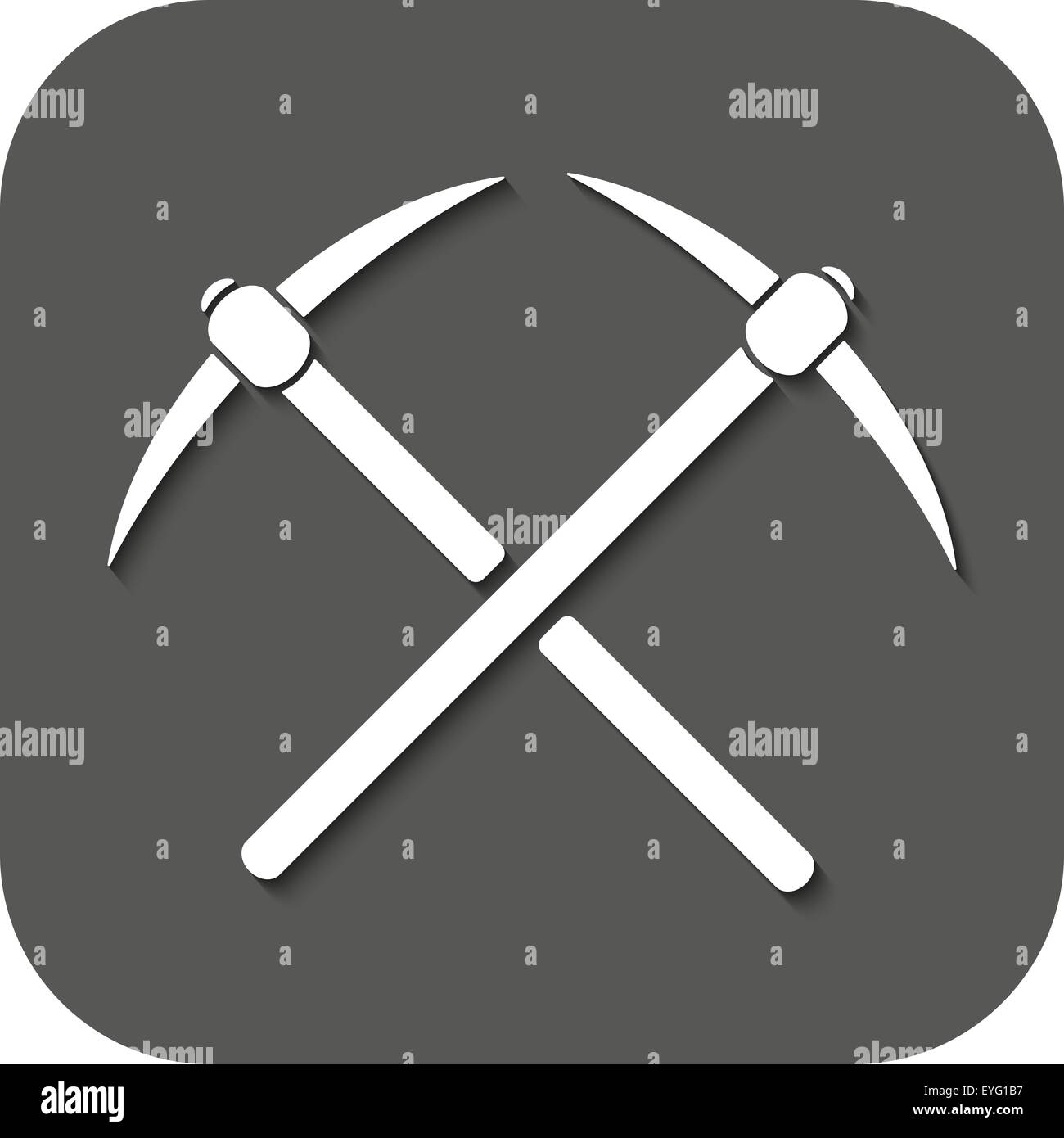 The pick icon. Pickax symbol. Flat Stock Vector Image & Art - Alamy