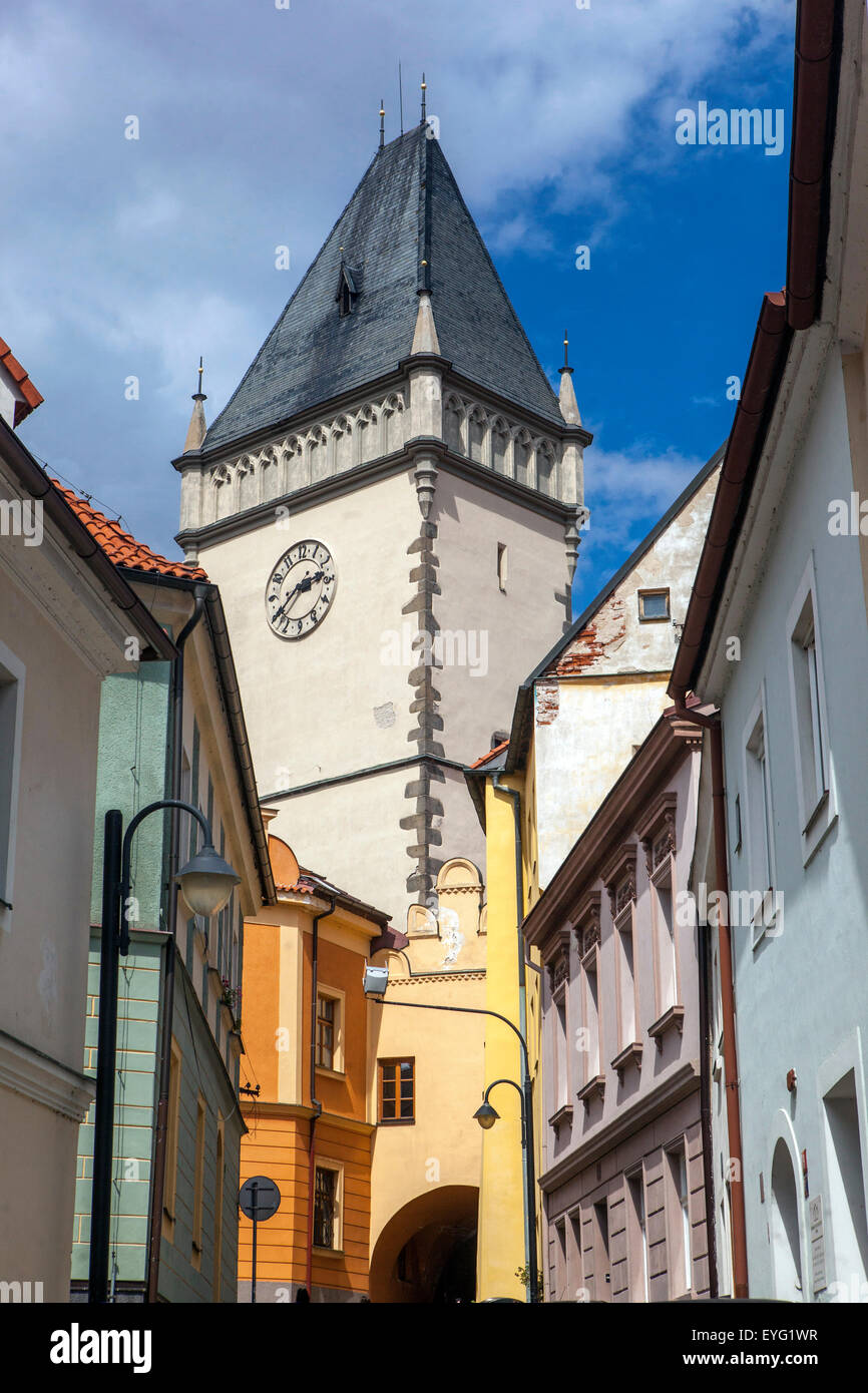Town Hall Tower Tabor Czech Republic Stock Photo - Alamy
