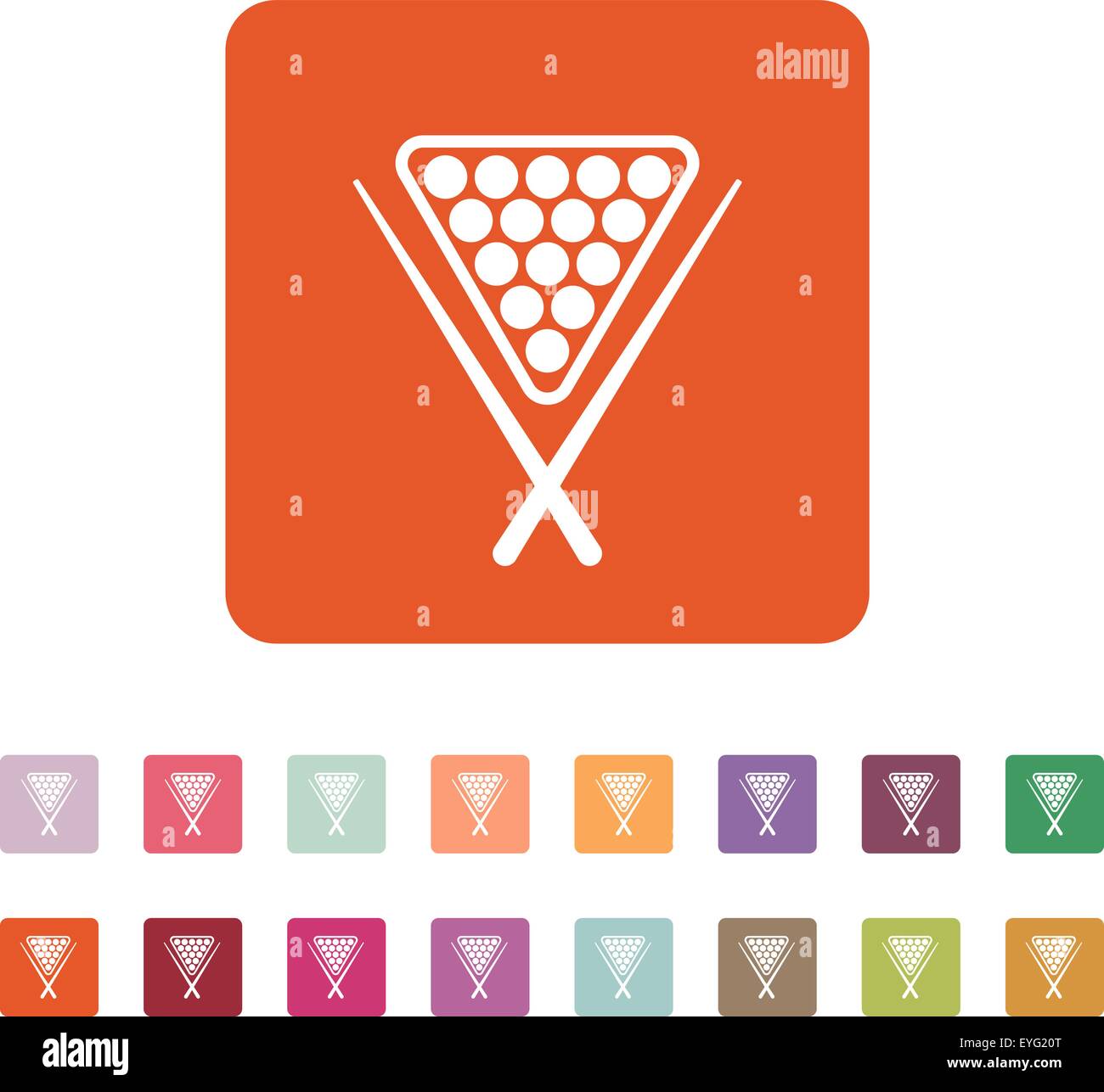 The billiard icon. Game symbol. Flat Stock Vector Image & Art - Alamy