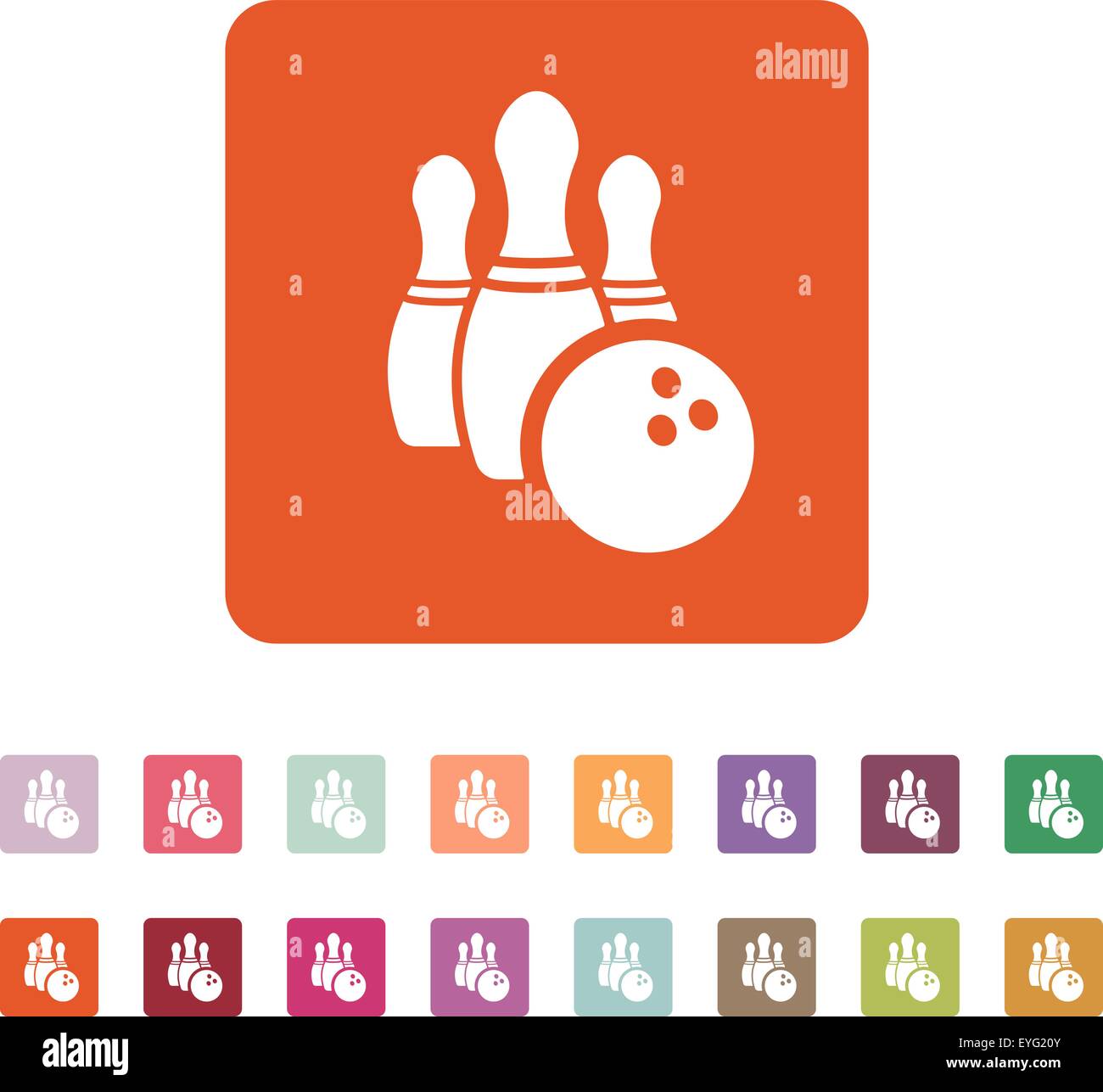 The bowling icon. Game symbol. Flat Stock Vector Image & Art - Alamy