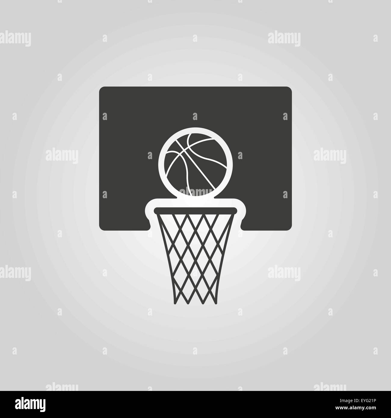 The basketball icon. Game symbol. Flat Stock Vector Image & Art - Alamy