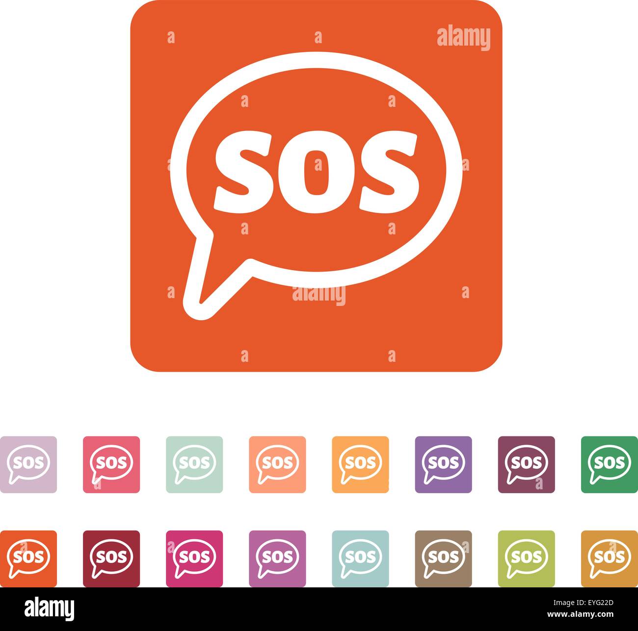 The sos icon. Help symbol. Flat Stock Vector Image & Art - Alamy