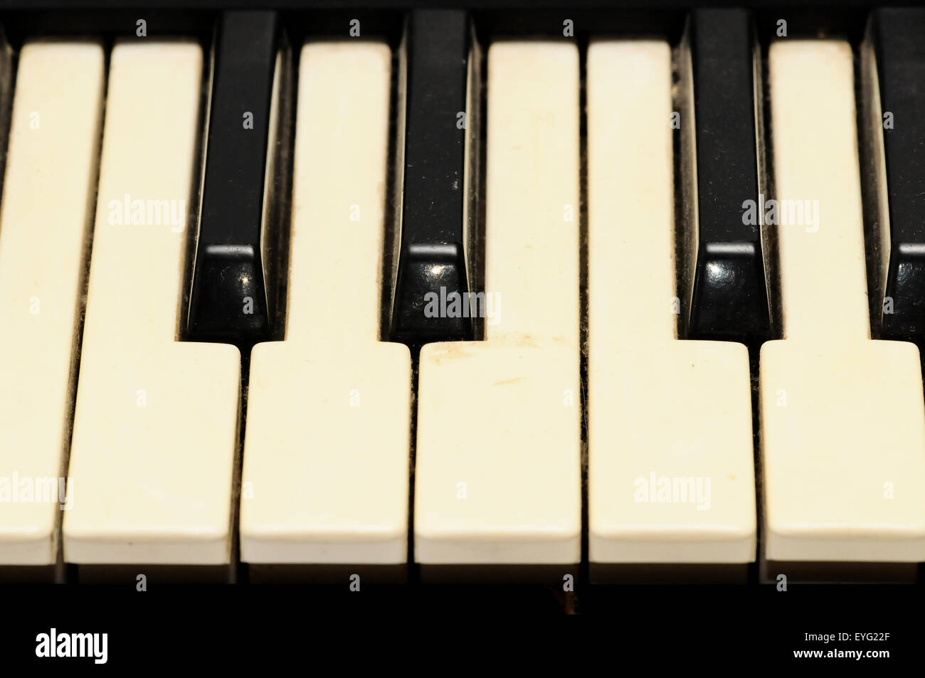 Piano keyboard closeup Stock Photo - Alamy
