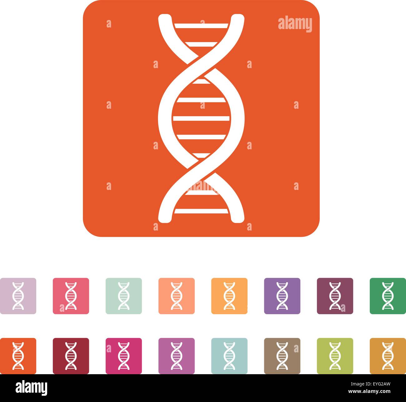 The dna icon. Genetic symbol. Flat Stock Vector Image & Art - Alamy