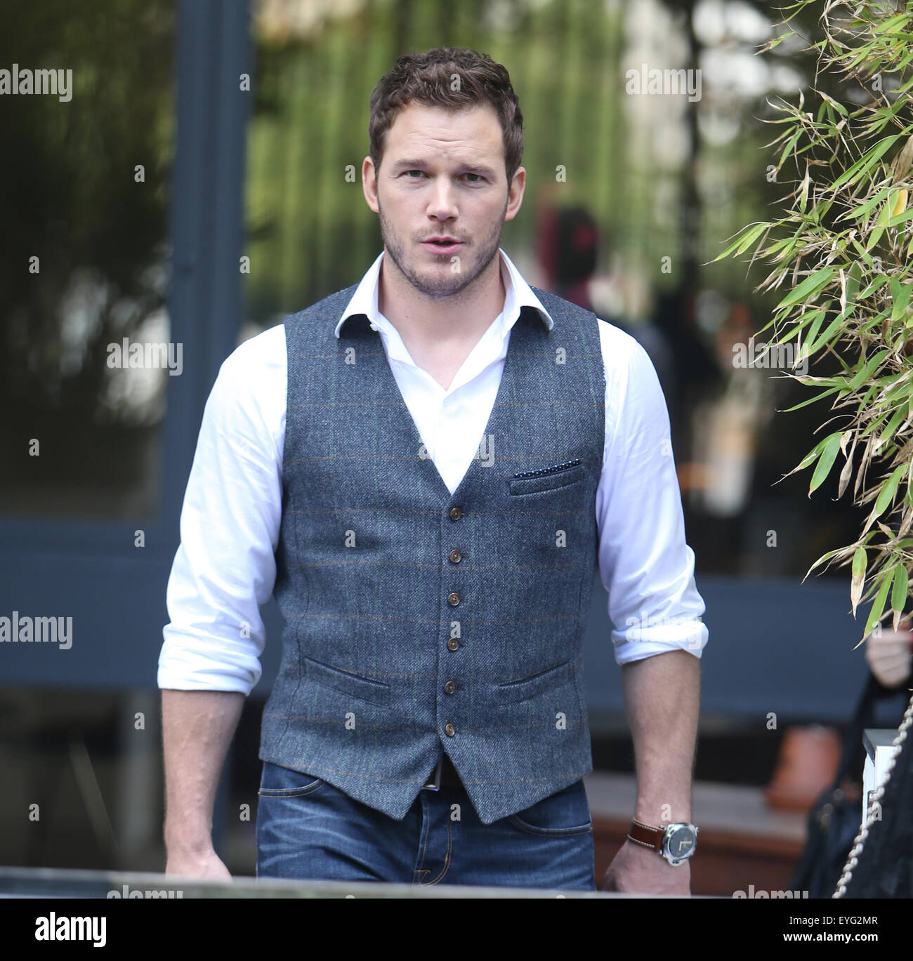 Chris Pratt outside the ITV Studios Featuring: Chris Pratt Where ...