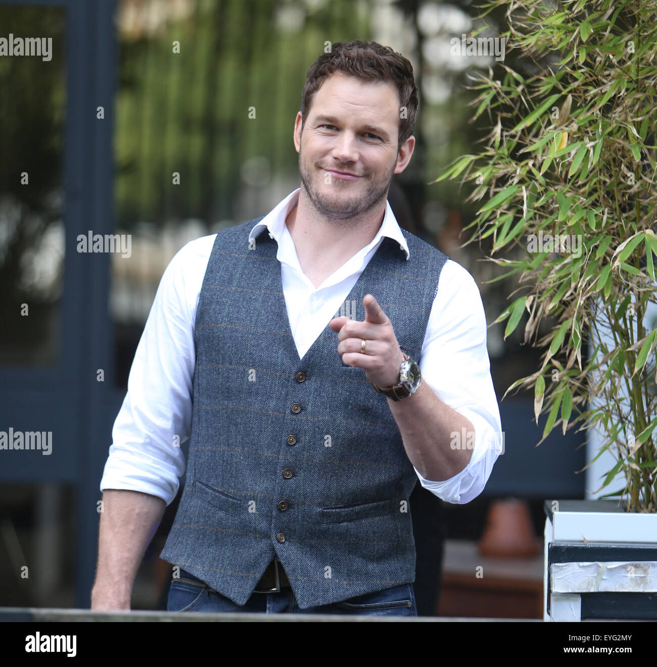 Chris Pratt outside the ITV Studios Featuring: Chris Pratt Where ...