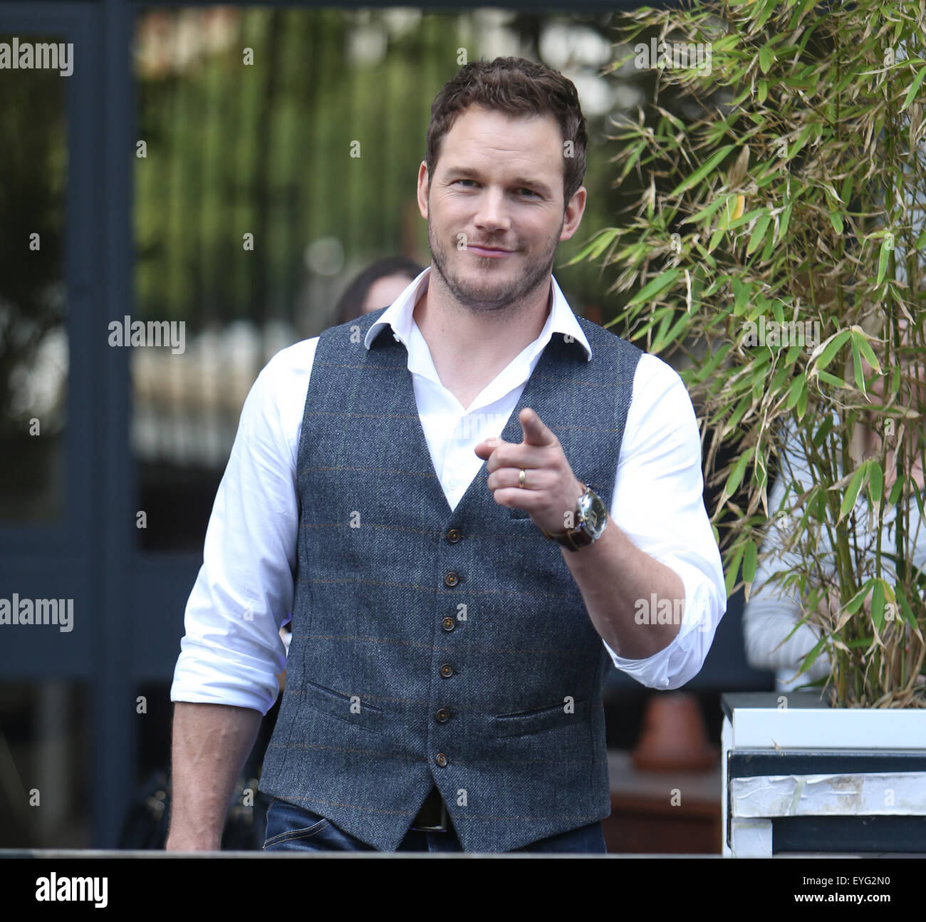 Chris Pratt outside the ITV Studios Featuring: Chris Pratt Where ...