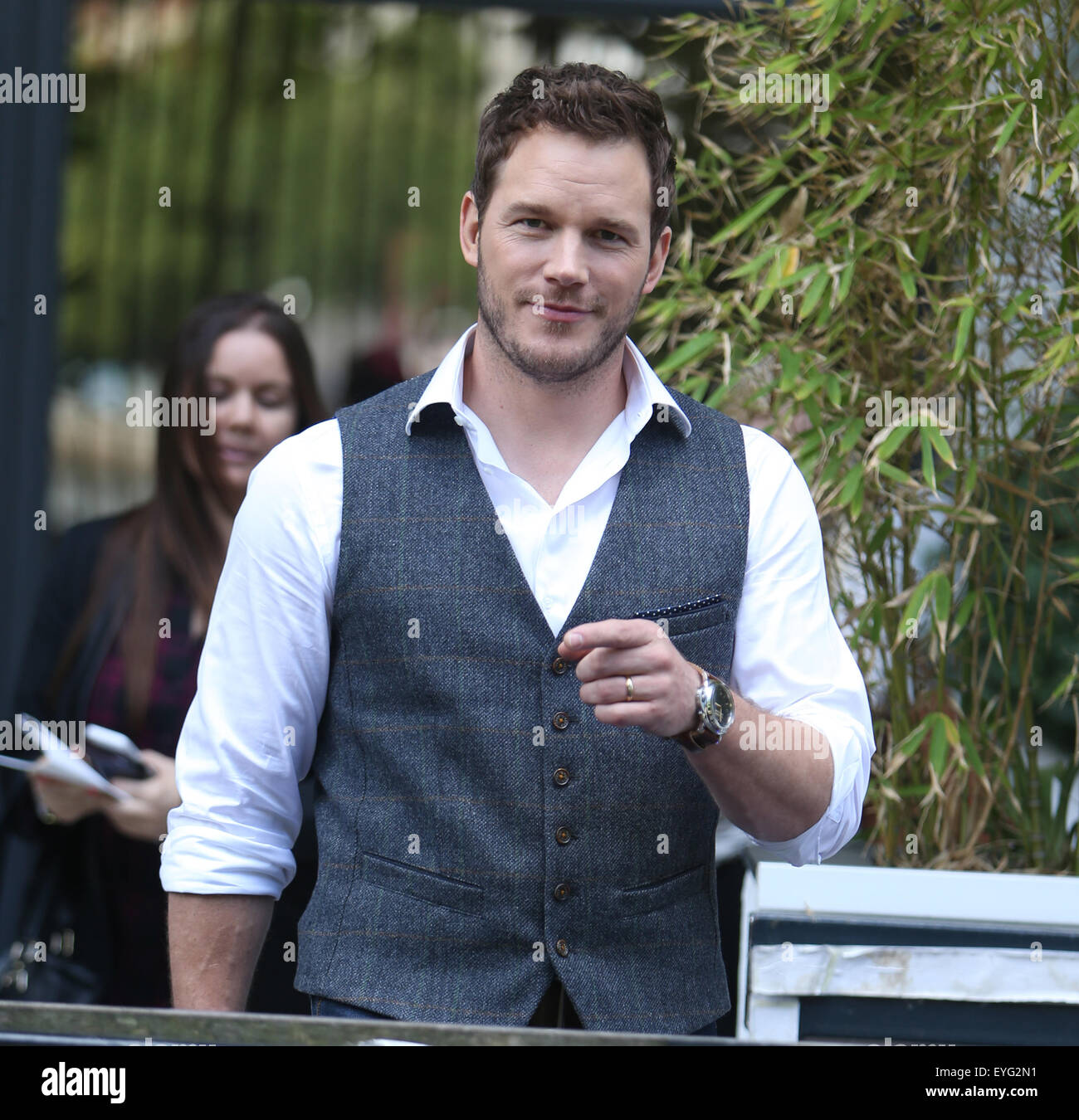 Chris Pratt outside the ITV Studios Featuring: Chris Pratt Where ...