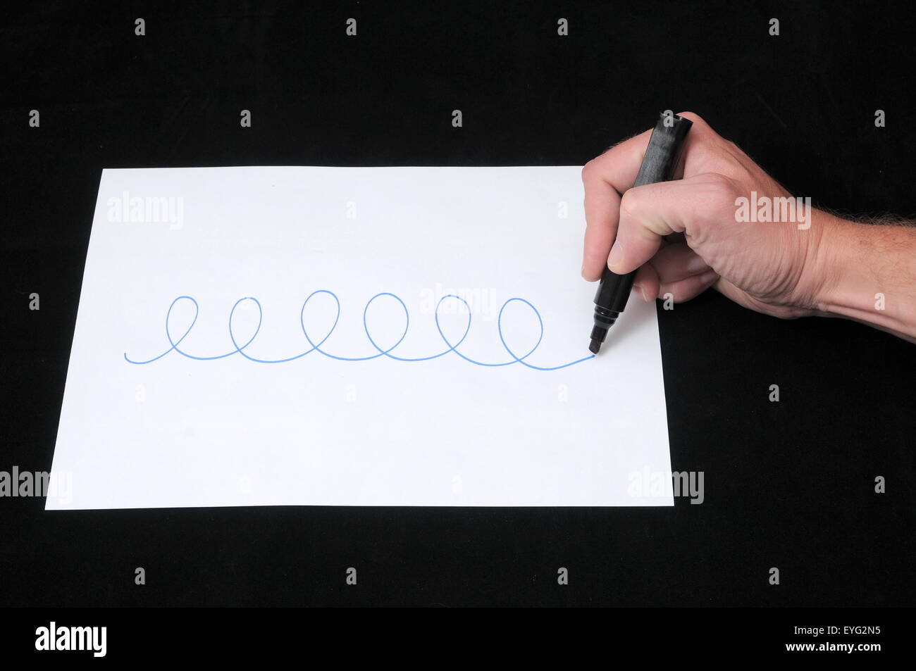 Drawing on a White Paper Stock Photo - Alamy