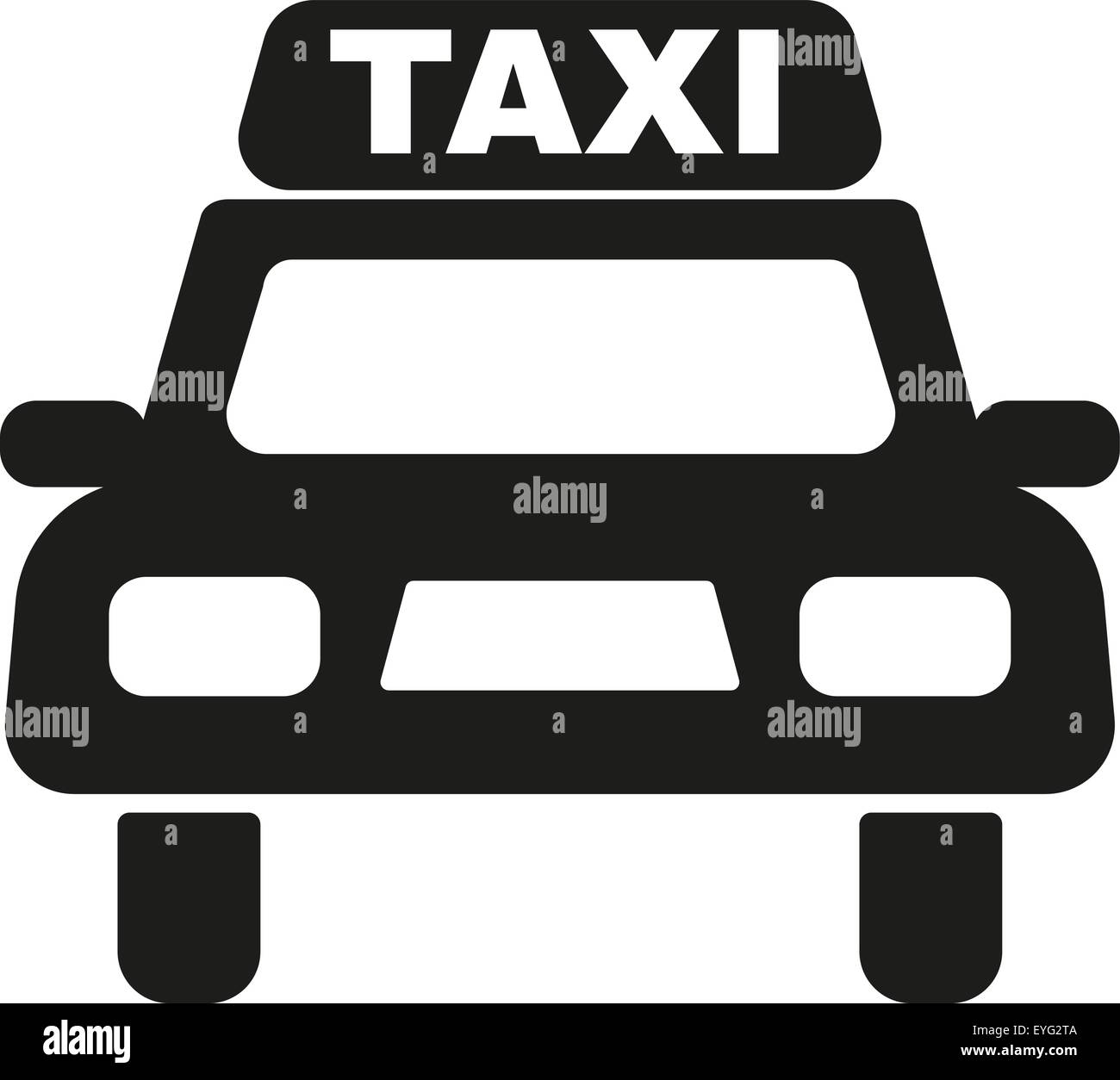 The taxi icon. Taxicab symbol. Flat Stock Vector Image & Art - Alamy