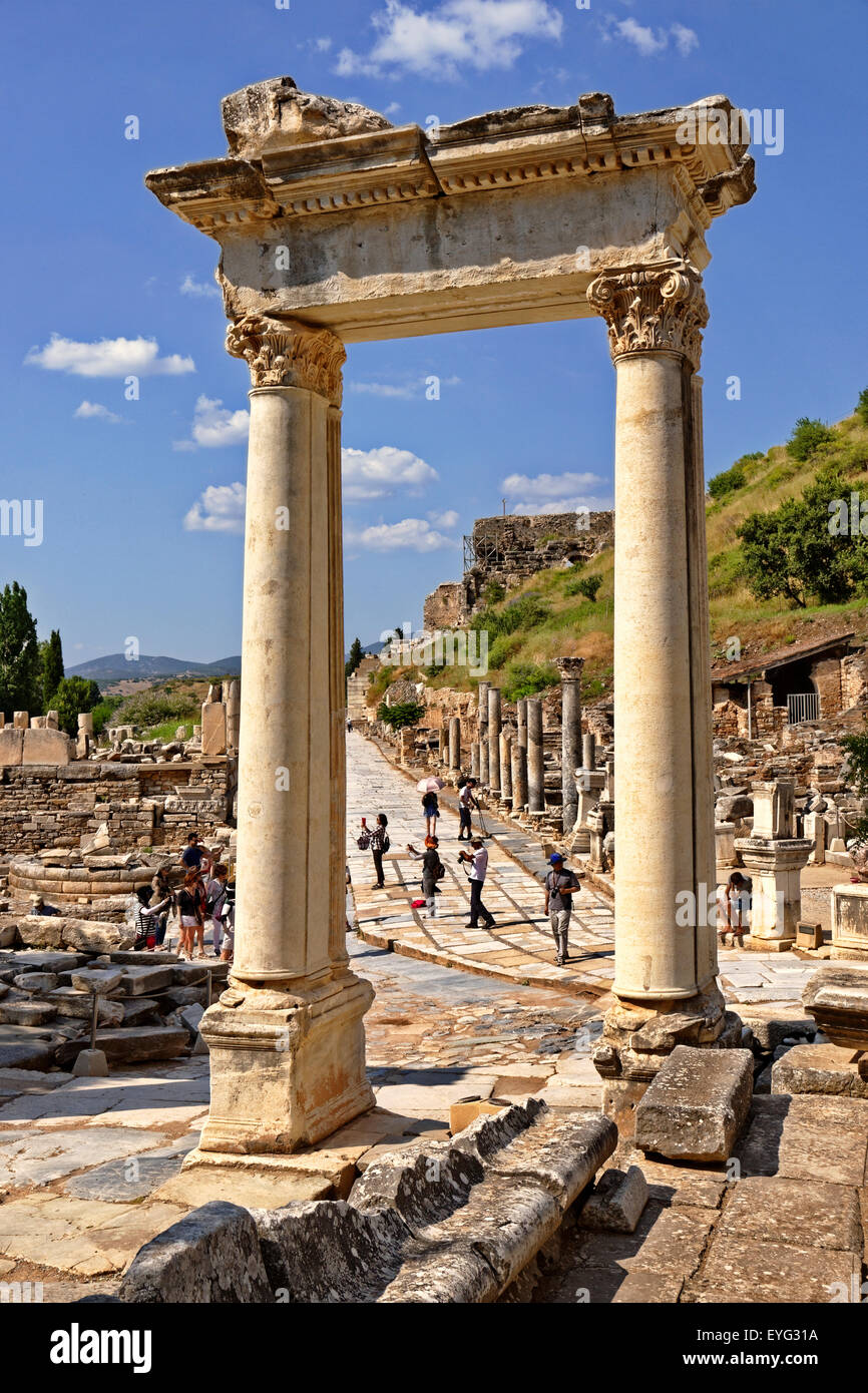 Part of the remain of Hardian's Gate at the ancient Greek/Roman Empire ...