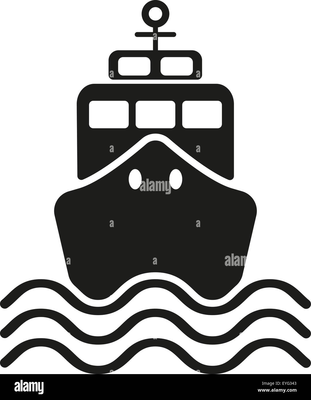 The ship icon. Travel symbol. Flat Stock Vector Image & Art - Alamy