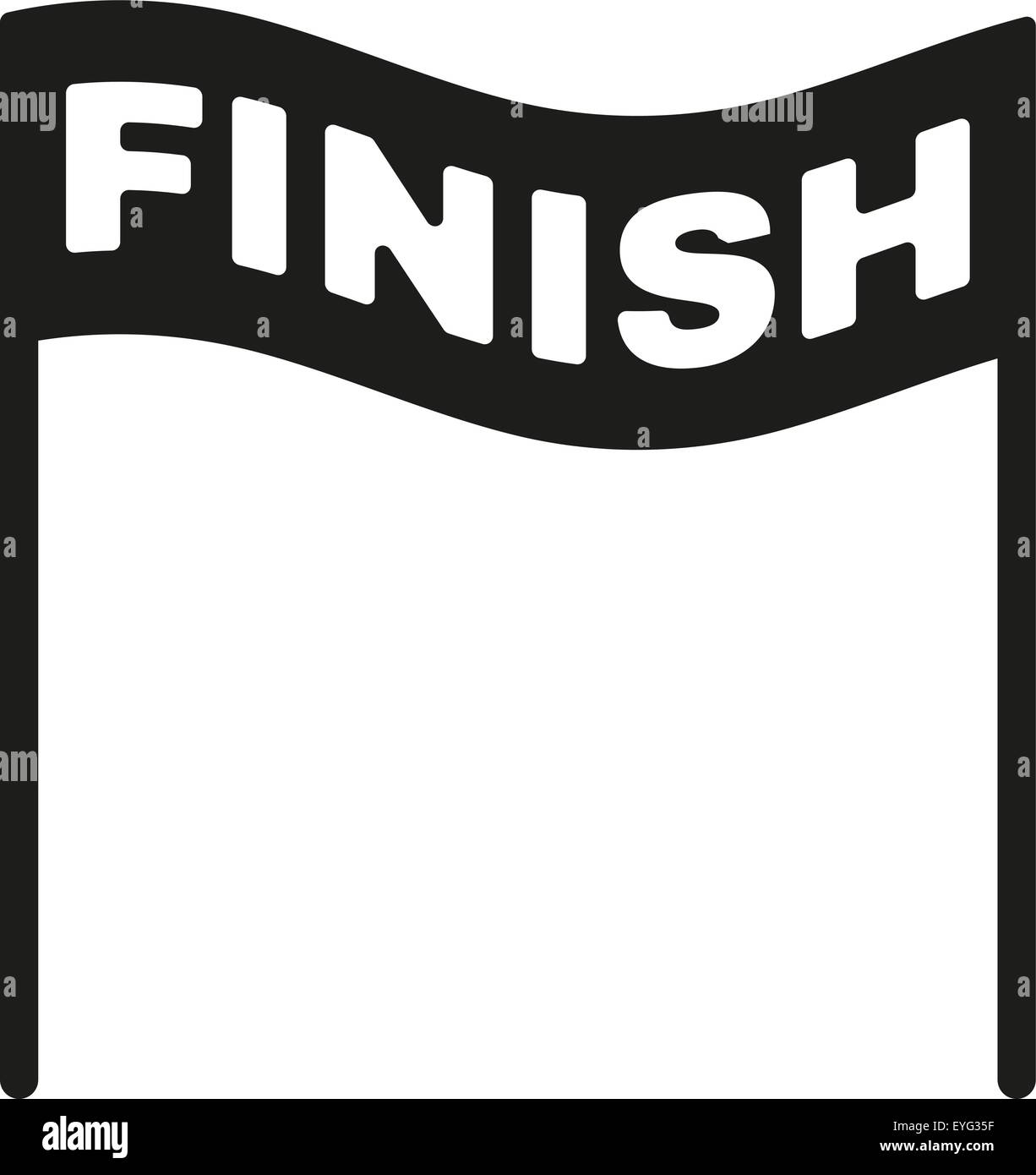 The finish icon. Finish symbol. Flat Stock Vector Image & Art - Alamy
