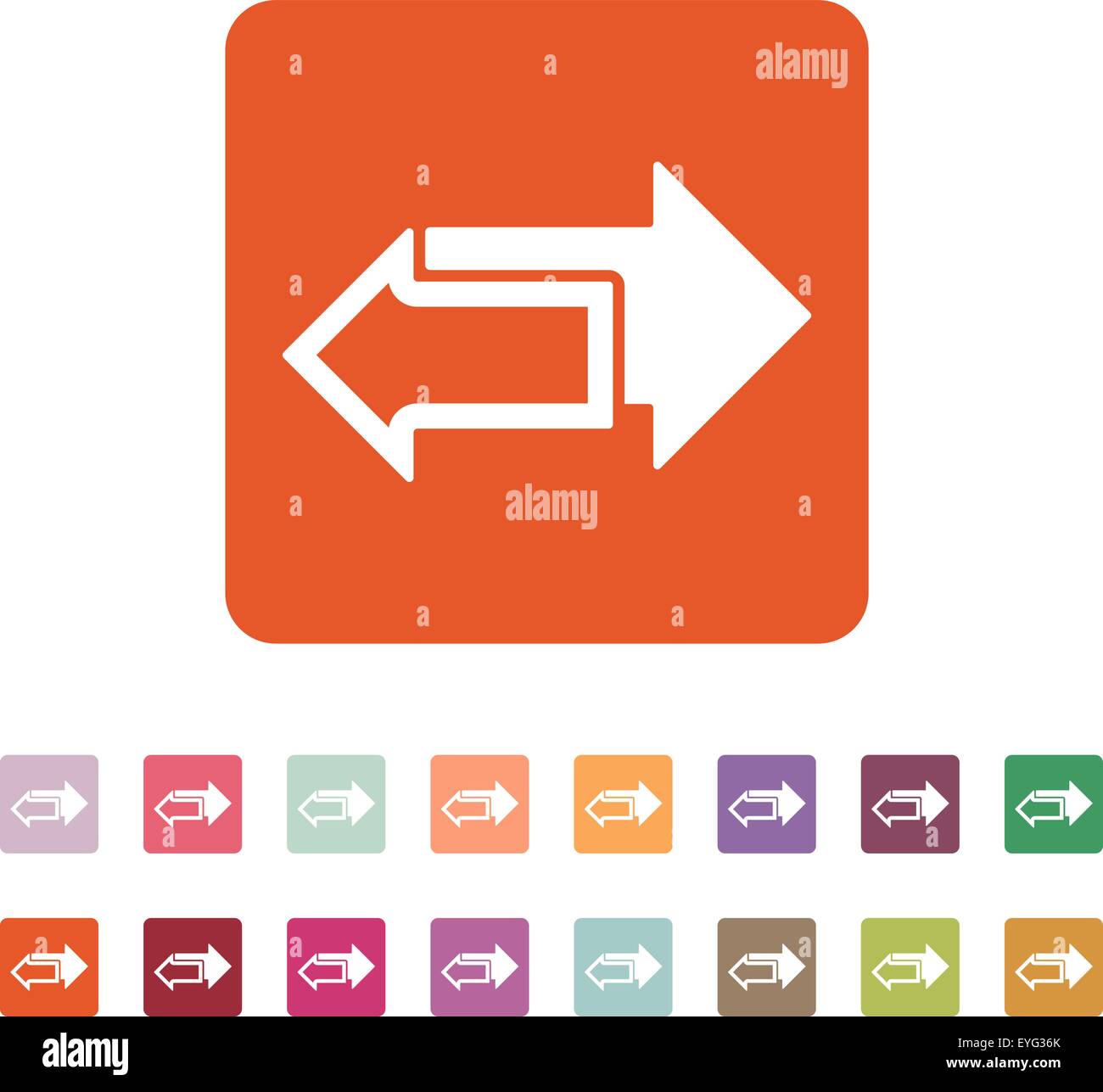 The left and right arrows icon. Arrows symbol Stock Vector Image & Art - Alamy