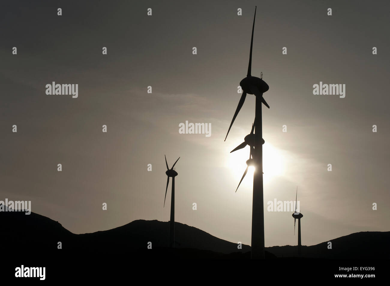 Greece, Crete, Wind farm; Omalos Stock Photo - Alamy