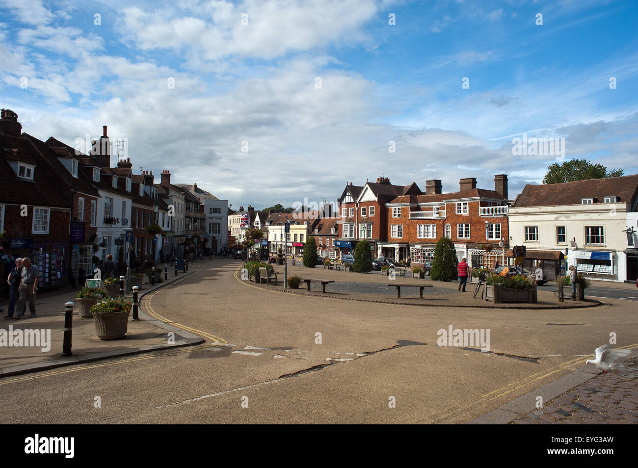 Historic Battle town square, battle of 1066, sussex, england Stock ...