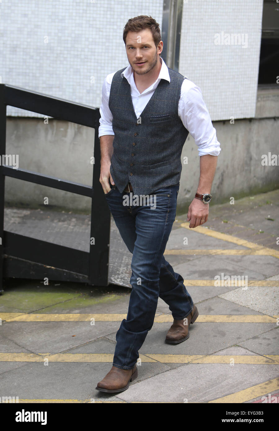 Chris Pratt outside the ITV Studios Featuring: Chris Pratt Where ...