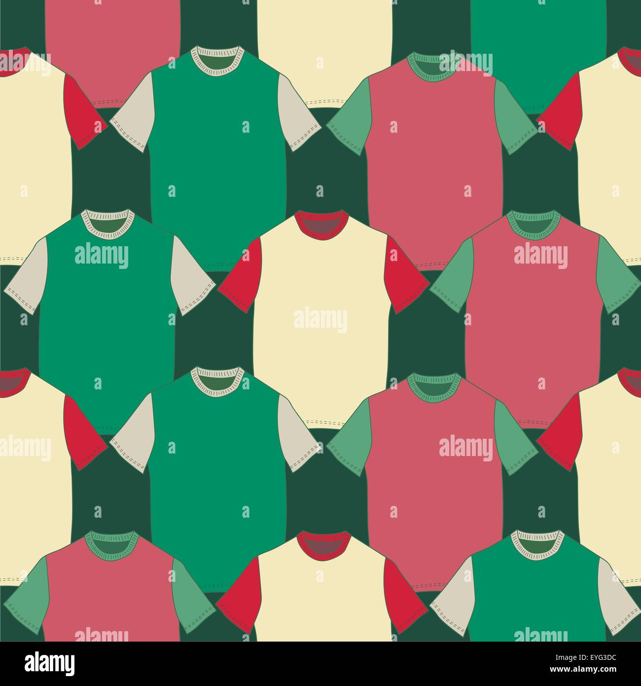 Seamless background with colored T-shirts Stock Vector Image & Art - Alamy
