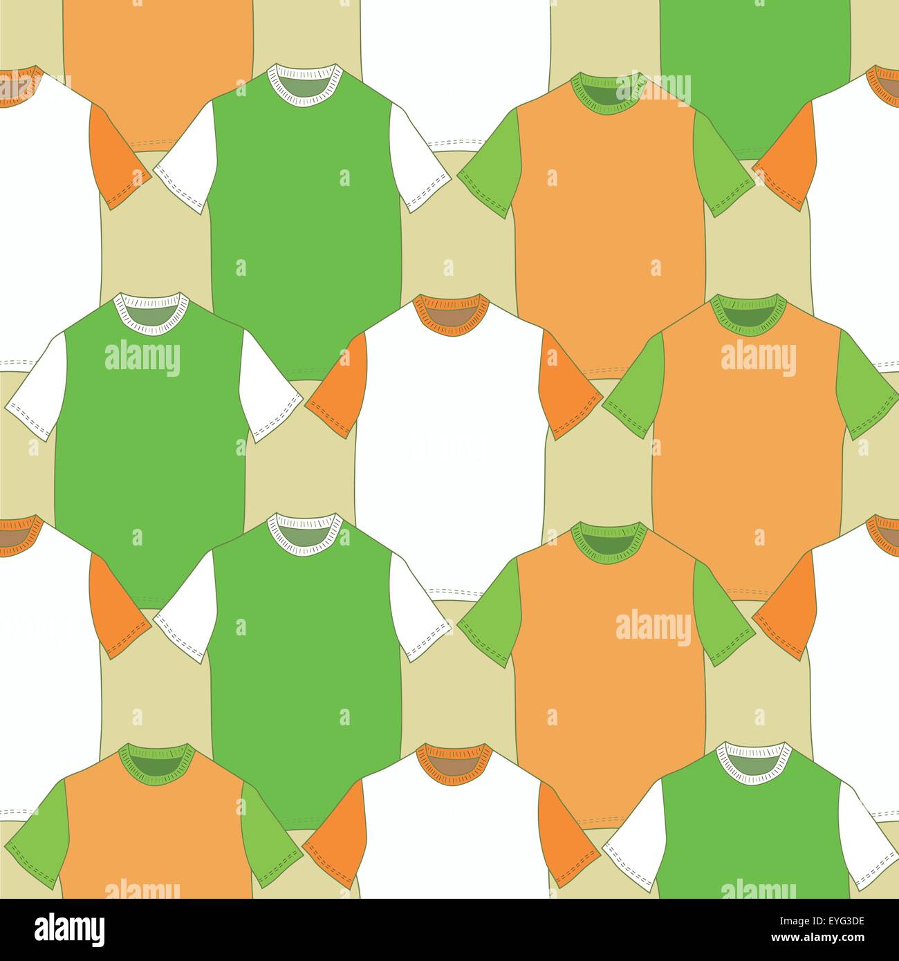 Seamless background with colored T-shirts Stock Vector Image & Art - Alamy