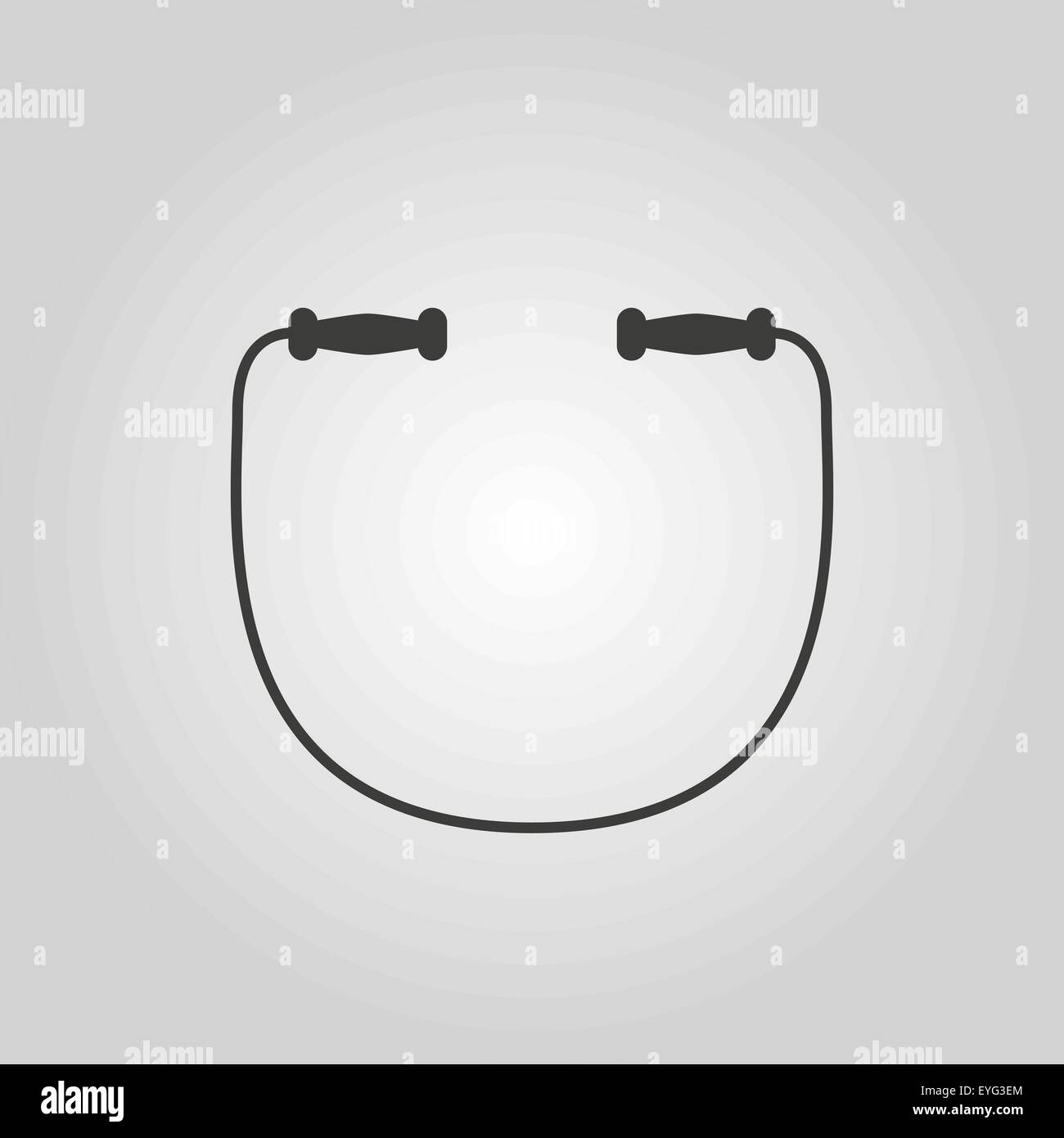 The skipping rope icon. Jumping-rope symbol. Flat Stock Vector Image ...