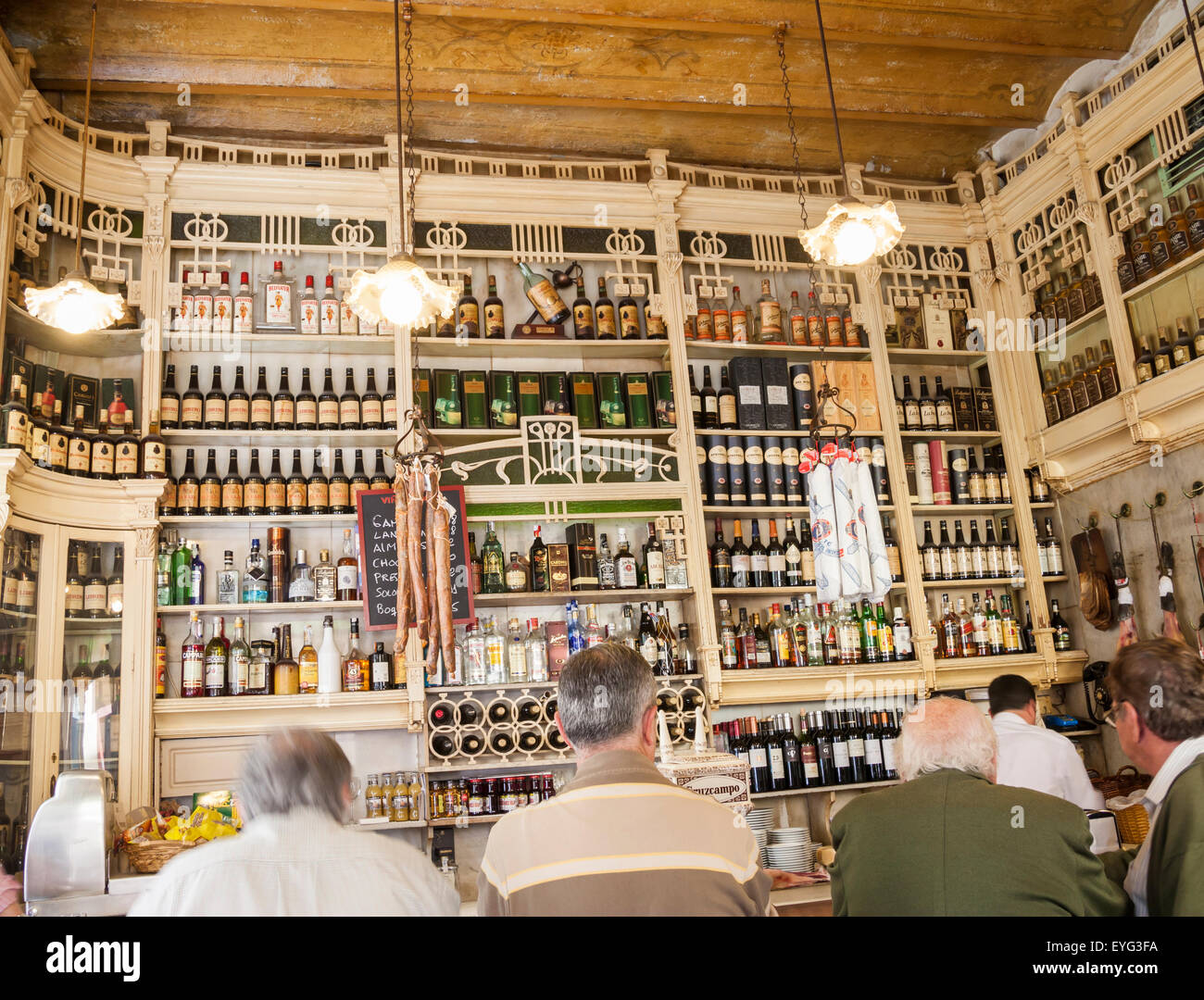 The famous El Rinconcillo Tapas bar in Seville, Andalucia, Spain ...