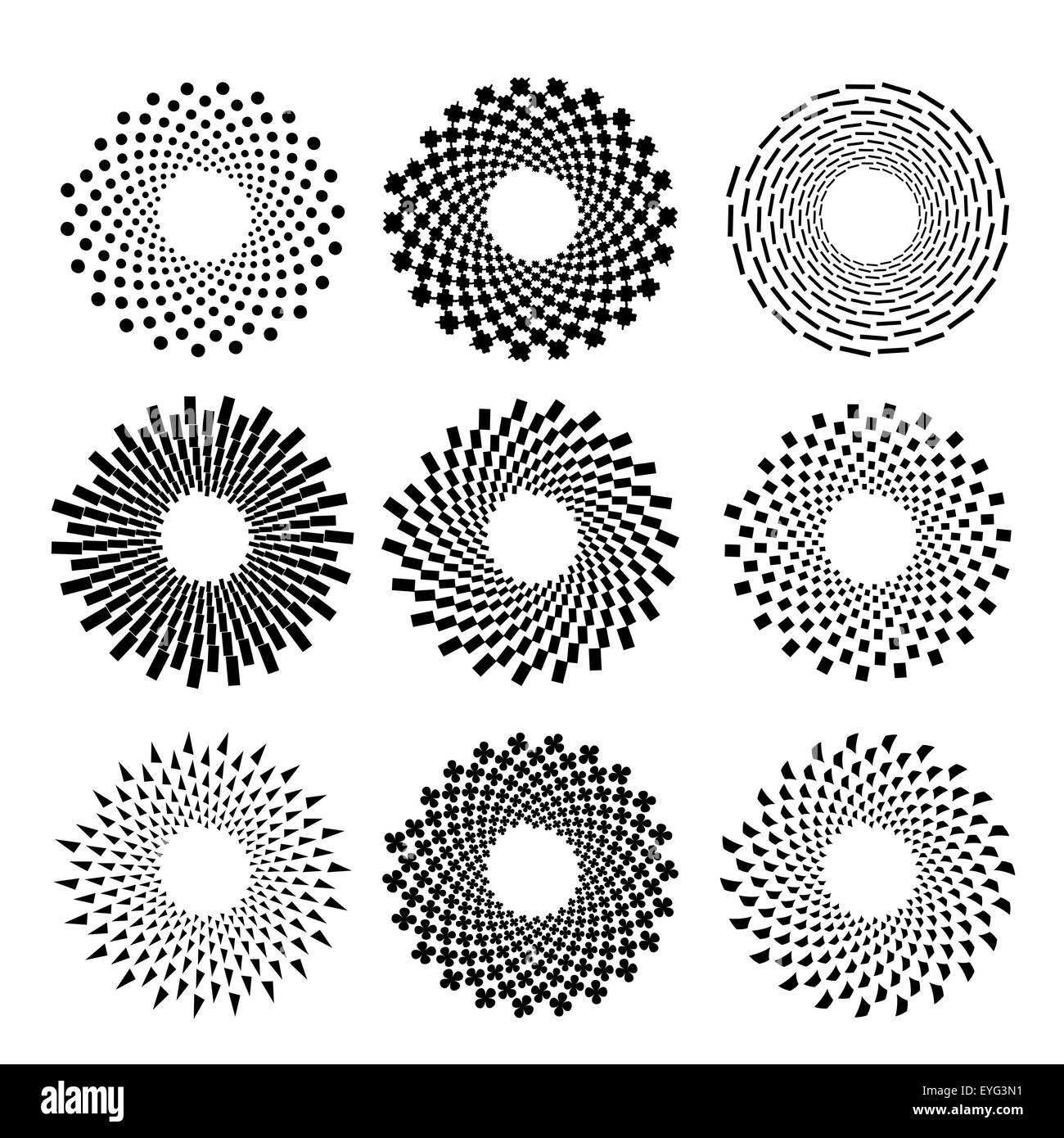 Circle symbols Black and White Stock Photos & Images - Alamy