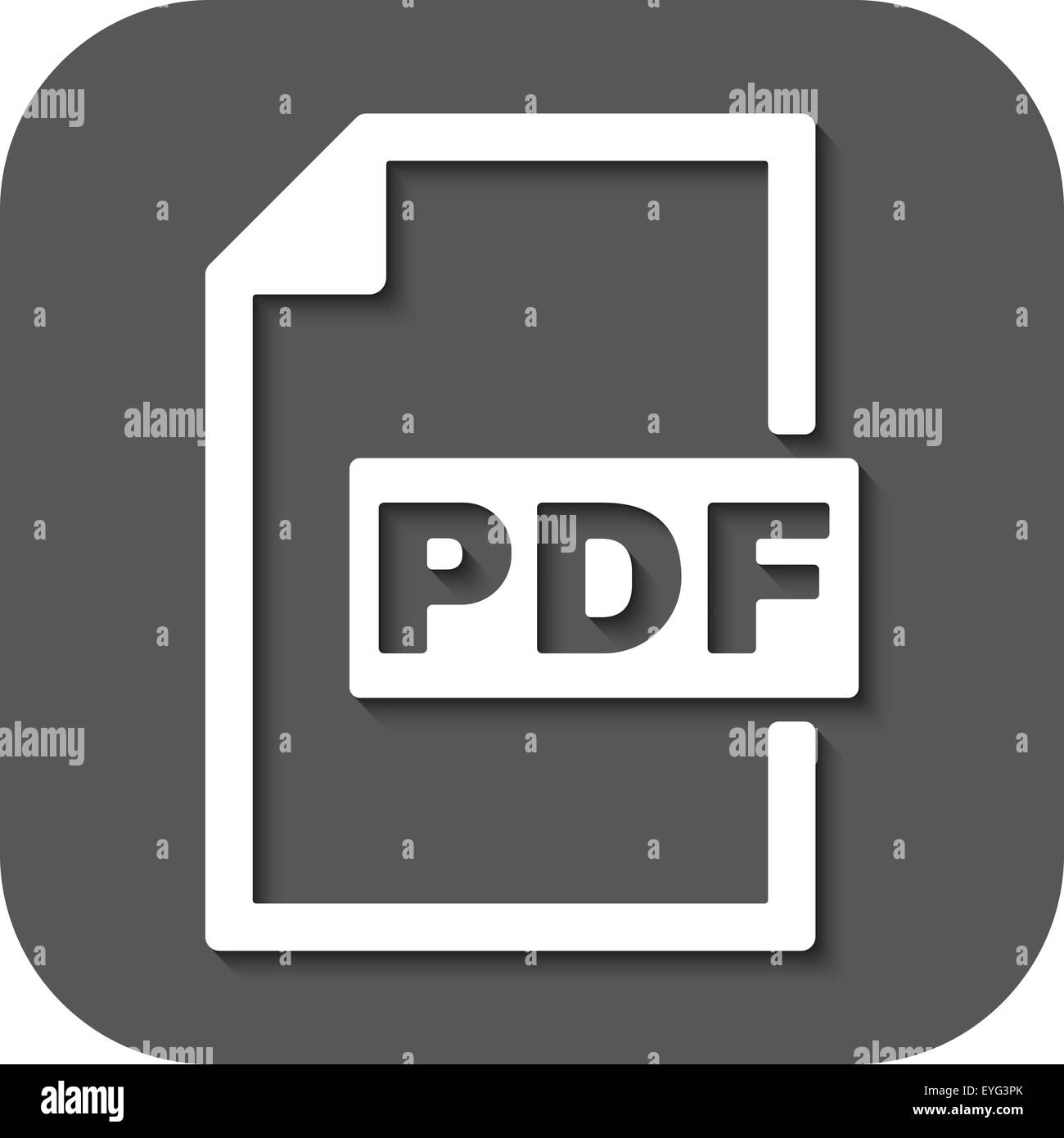 The PDF icon. File format symbol. Flat Stock Vector Image & Art - Alamy