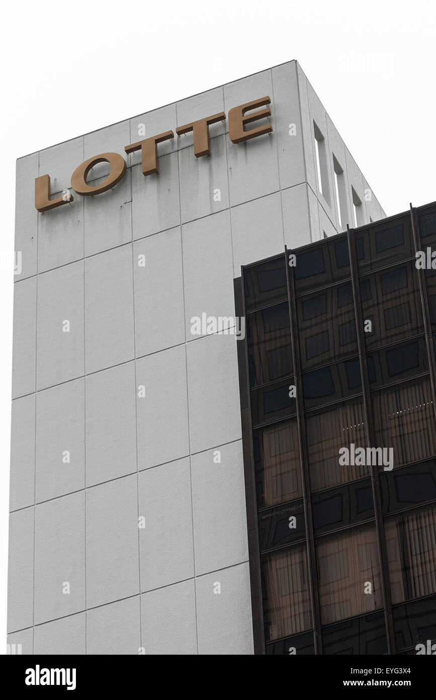 General view of the LOTTE Japan headquarters in Shinjuku on July 29 ...