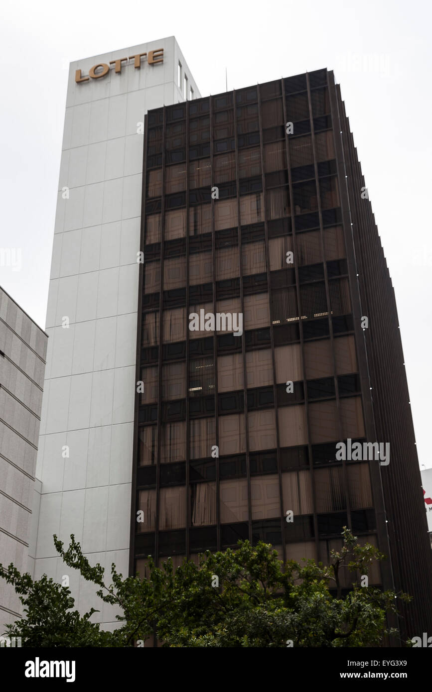 General view of the LOTTE Japan headquarters in Shinjuku on July 29 ...
