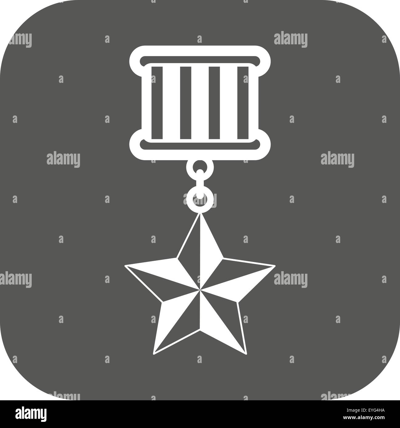 The medal icon. honor symbol. Flat Stock Vector Image & Art - Alamy