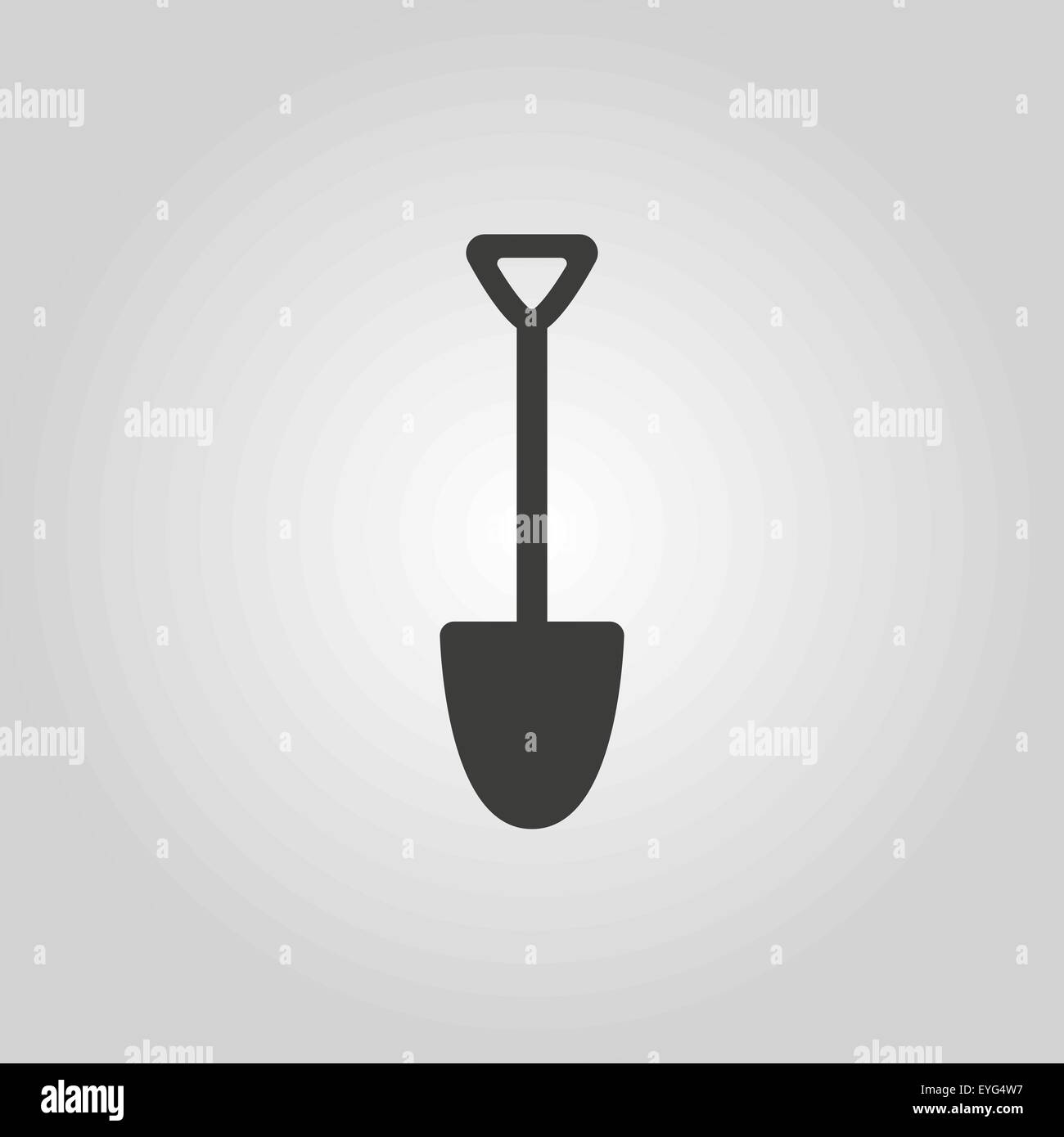The shovel icon. Spade symbol. Flat Stock Vector Image & Art - Alamy