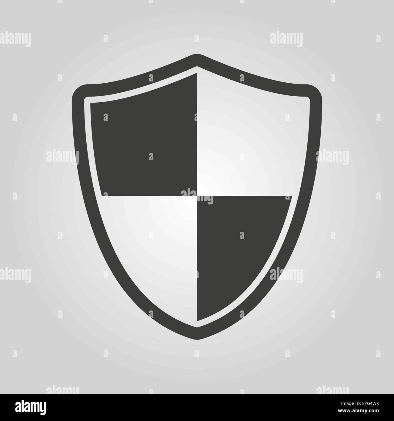 The shield icon. Security and safety, firewall symbol Stock Vector ...