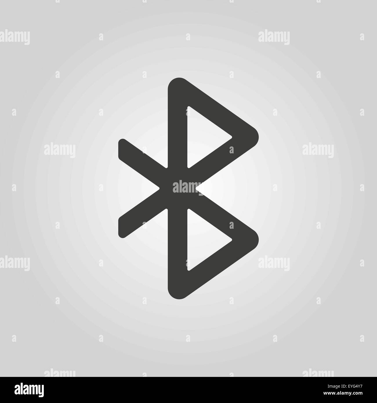 The bluetooth icon. Network and transmission symbol. Flat Stock Vector ...