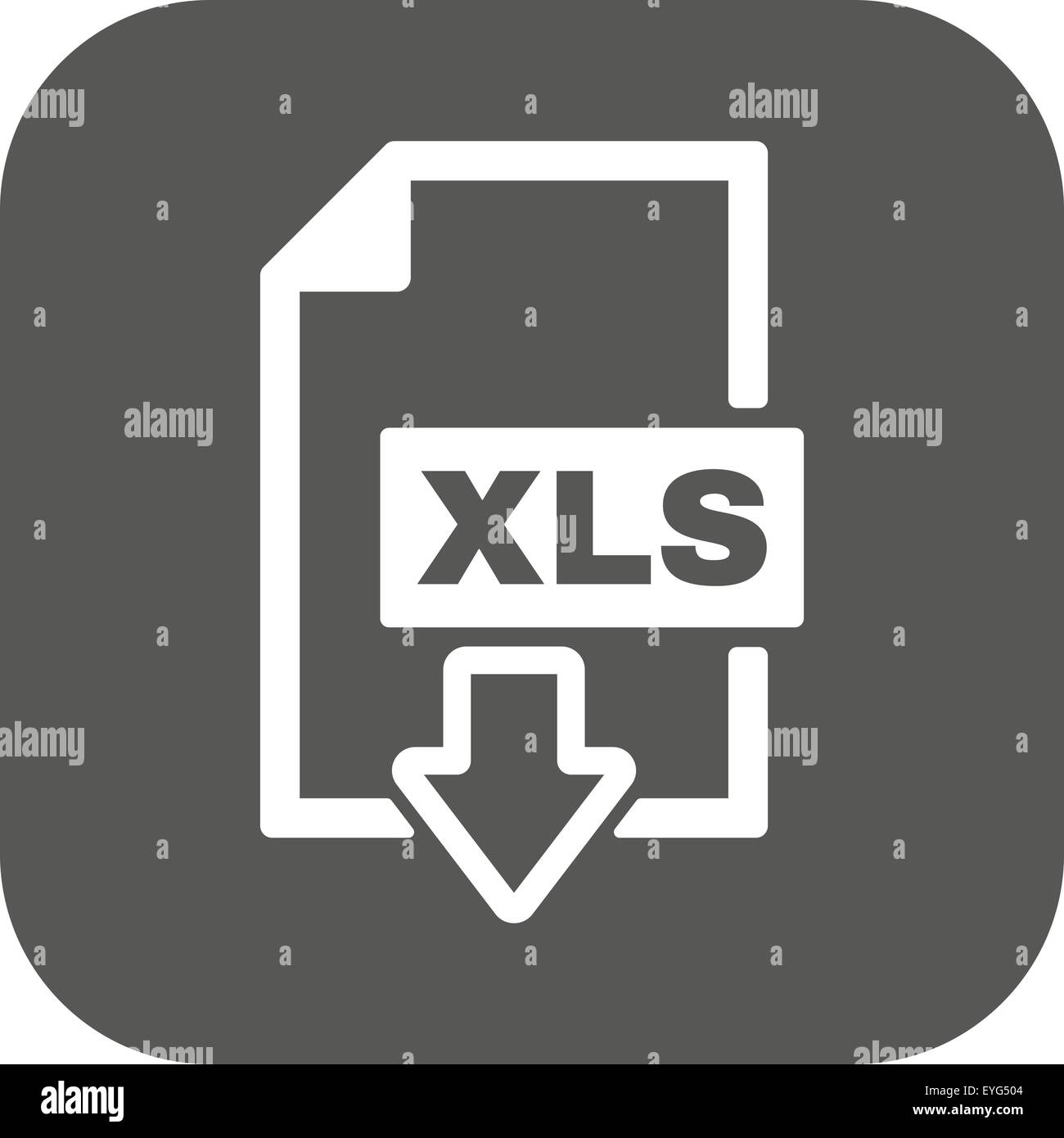 The XLS icon. File format symbol. Flat Stock Vector Image & Art - Alamy