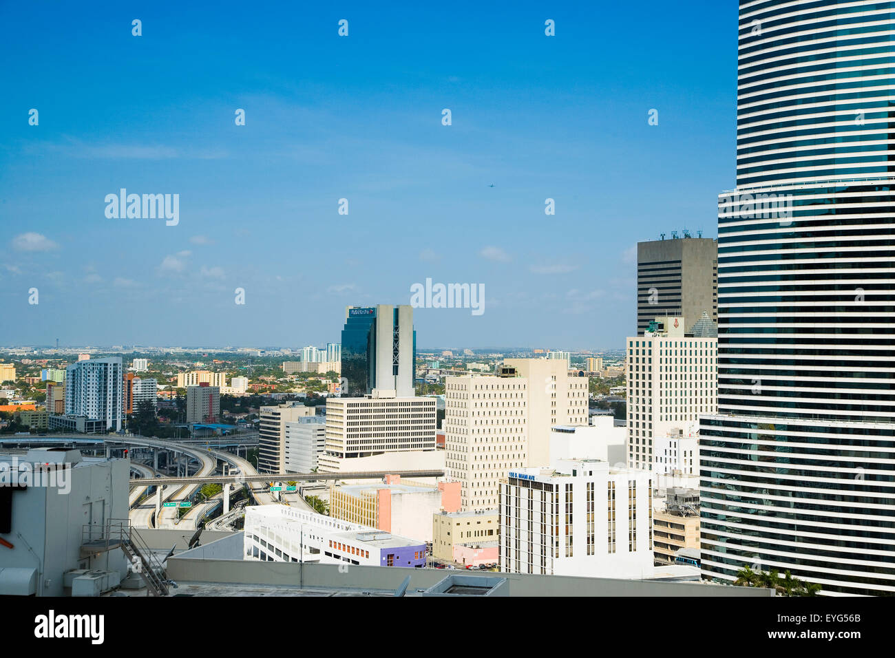 USA., Florida, High rise buildings in Downtown; Miami Stock Photo - Alamy