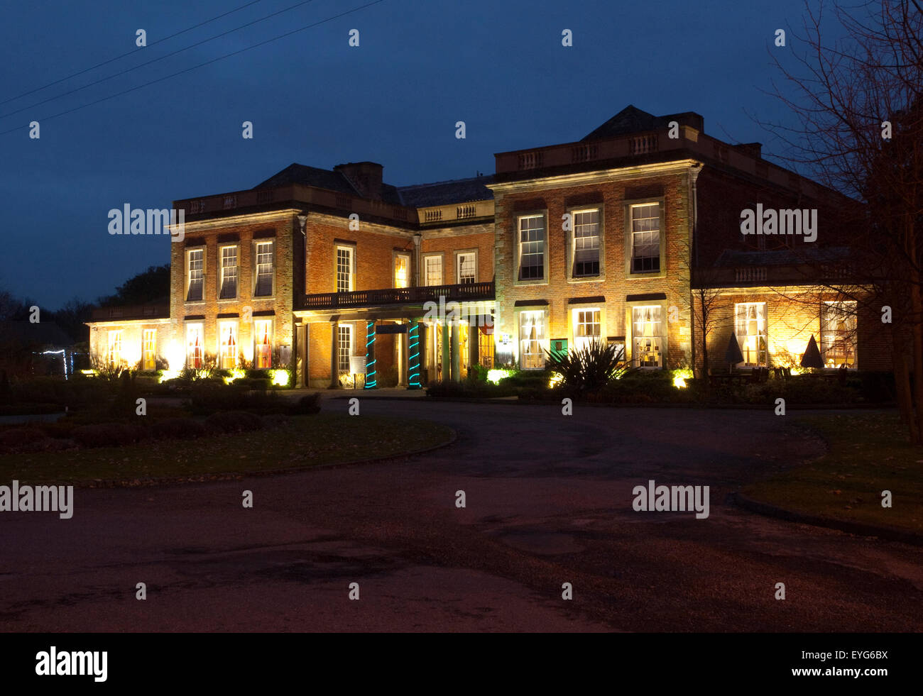 Night time at Colwick Hall Hotel, Nottingham England UK Stock Photo - Alamy